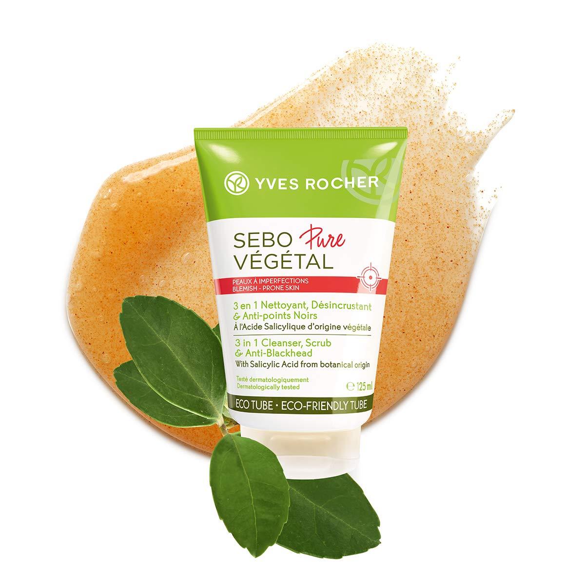 Yves Rocher Sebo Pure V g tal 3 in 1 Face Cleanser & Scrub with ...