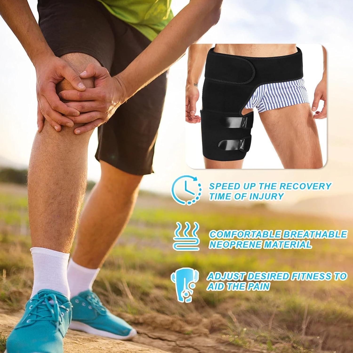 XiangSKY Hip Brace & Groin Support Bandage Adjustable Hip Groin ...
