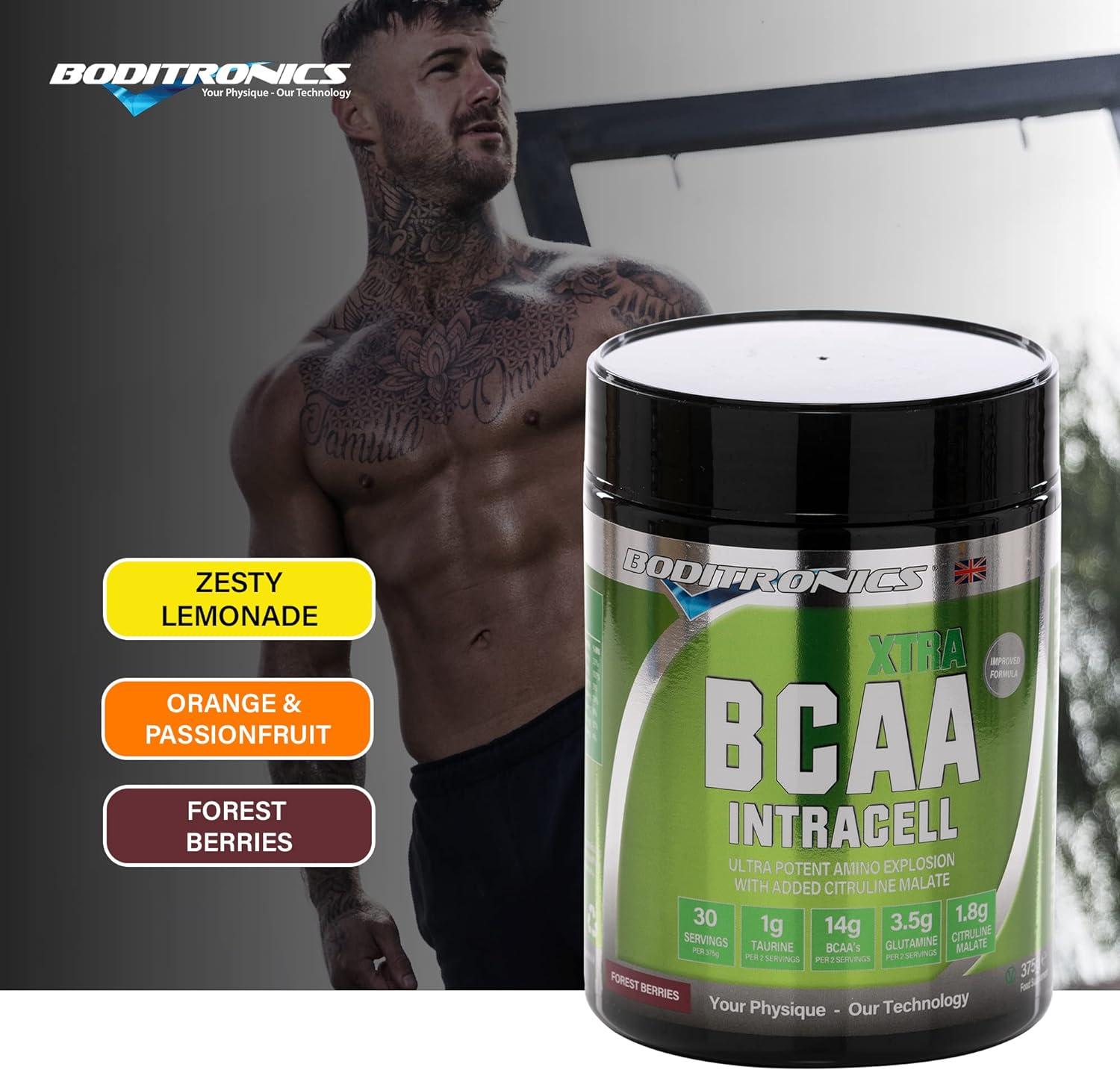 Boditronics BCAA Intracell Xtra Branched Chain Amino Acid Supplement ...