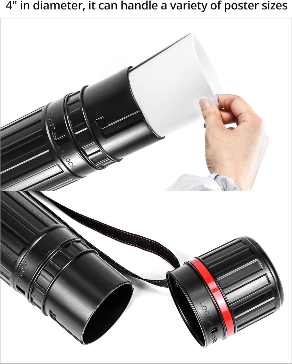 QWORK Drafting Tube 2 Pack - Poster & Blueprint Storage Case ...