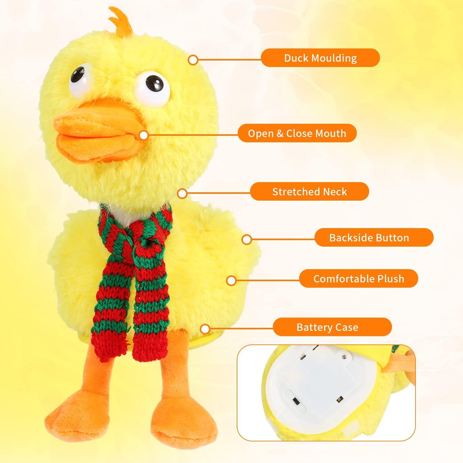 Interactive Plush Duck Toy - Singing, Quacking, Musical Educational ...