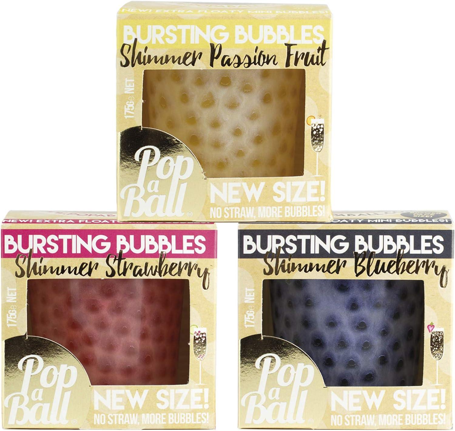 Popaball Shimmer Blueberry Bursting Bubbles 175g - Prosecco Gin ...