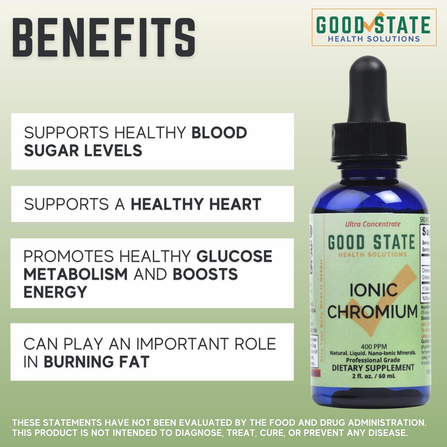 Good State Liquid Ionic Chromium Ultra Concentrate - 200mcg, 100 ...