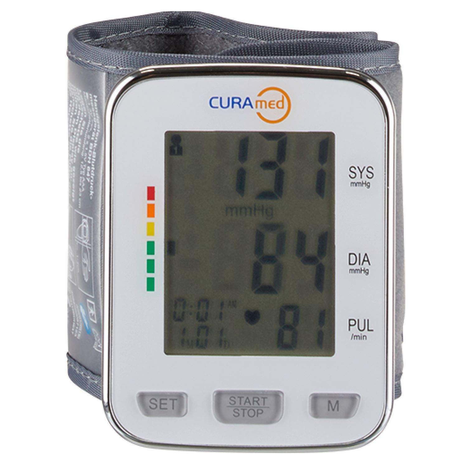 Buy CURAmed Fully Automatic Wrist Blood Pressure Monitor ...