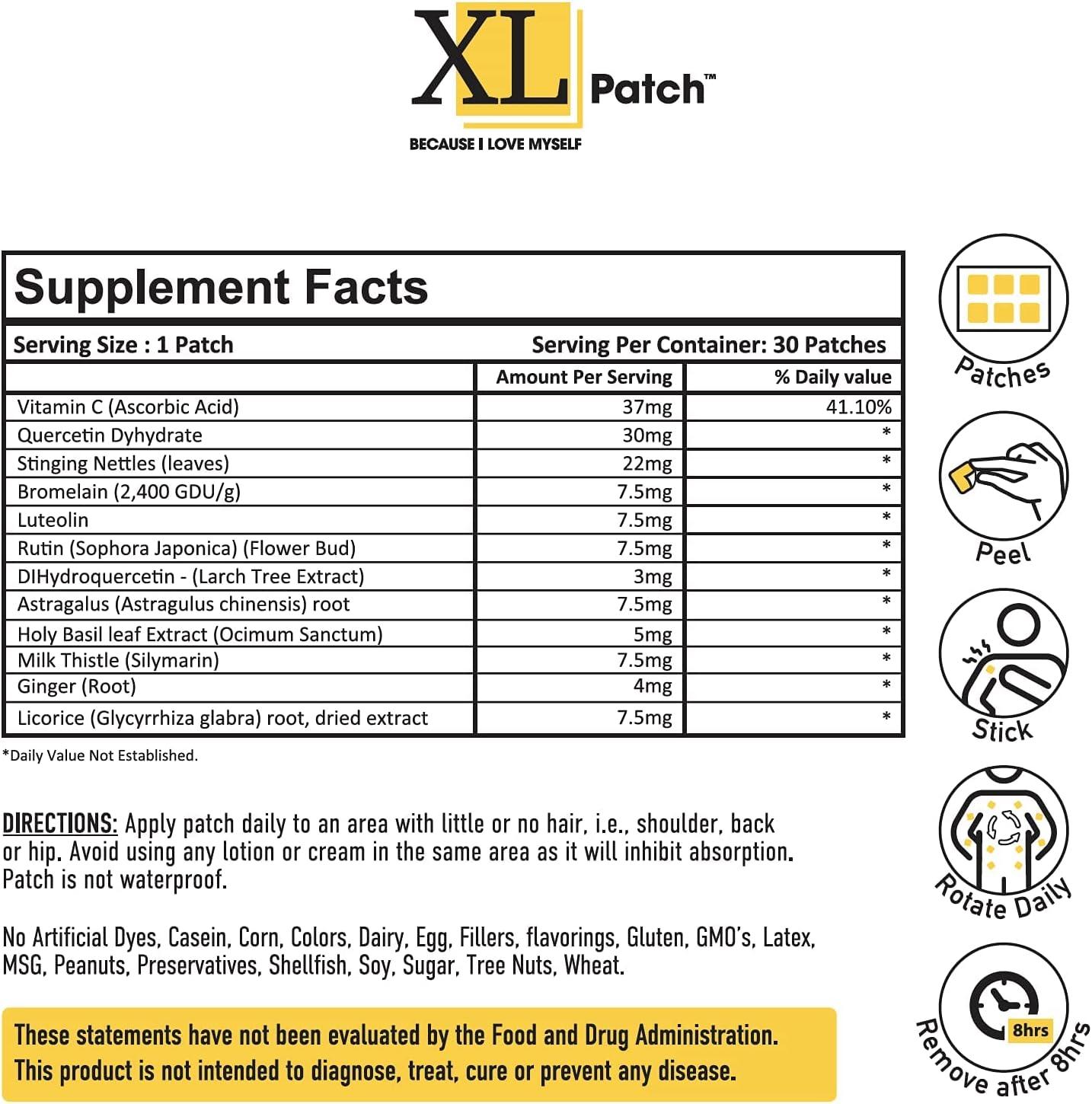 XLPATCH Allergy Plus Topical Patch - 30 Day Supply for Allergies | Buy ...