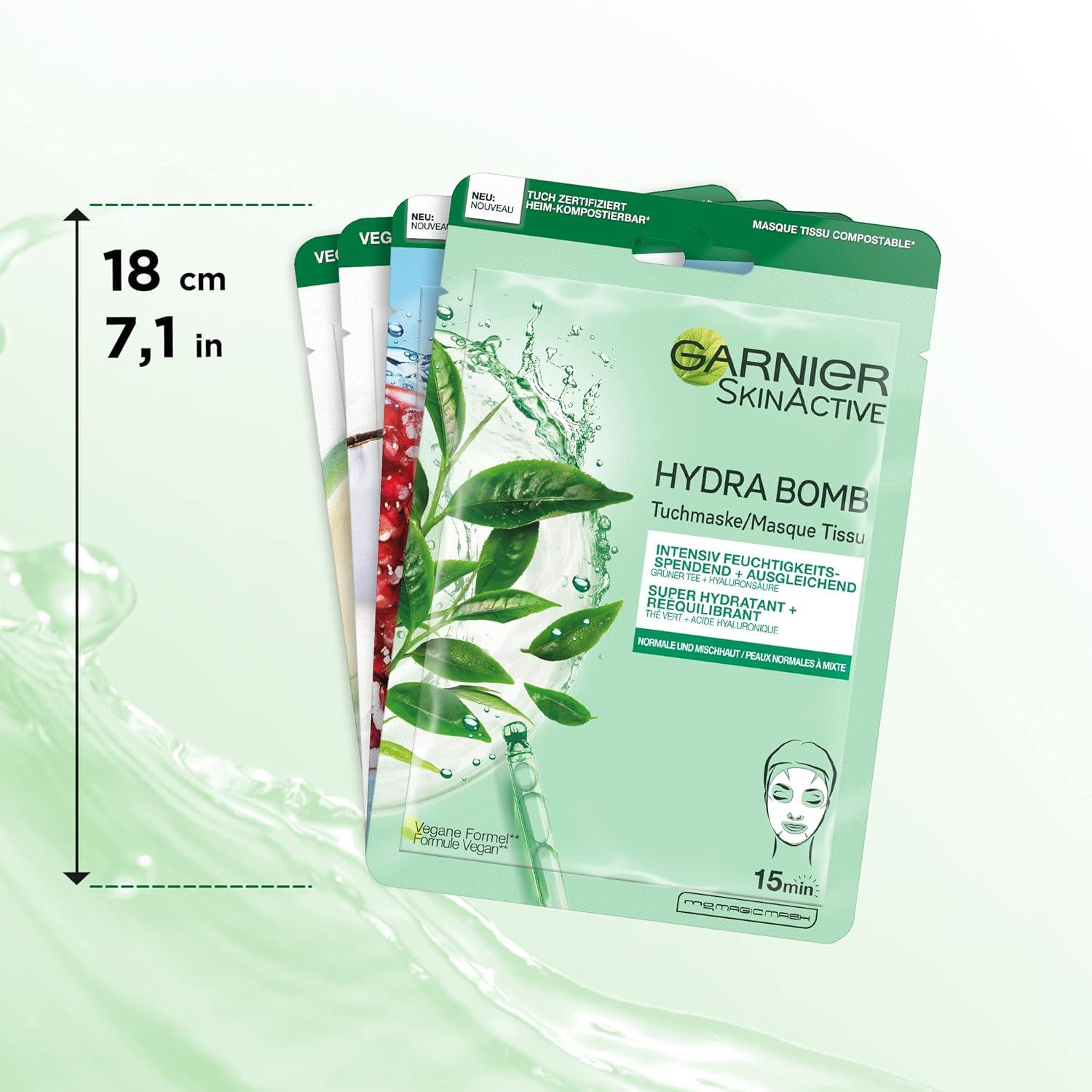 Shop Garnier Sheet Mask Set - Hydra Bomb Nutri Bomb & SkinActive | 12 ...