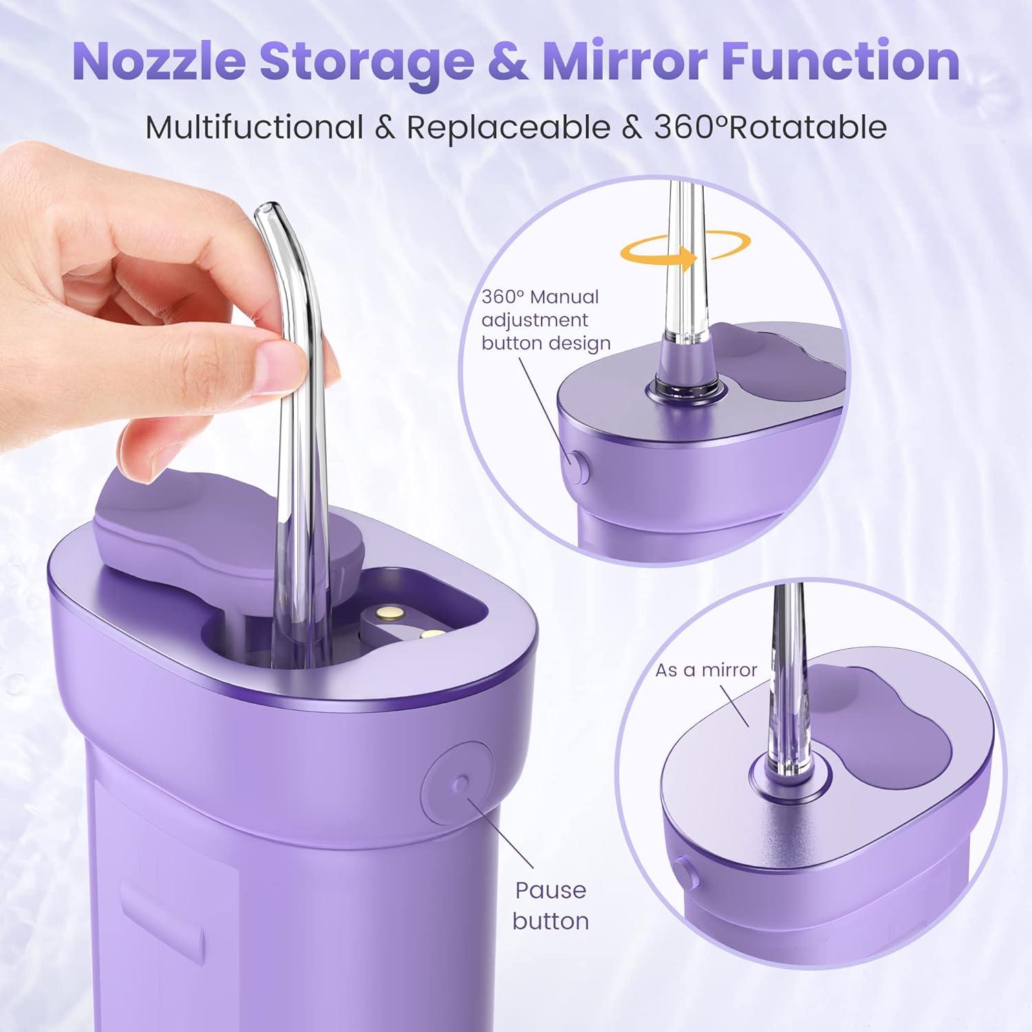 Portable Water Flosser Kit | Cordless Rechargeable Mini Oral Irrigator ...