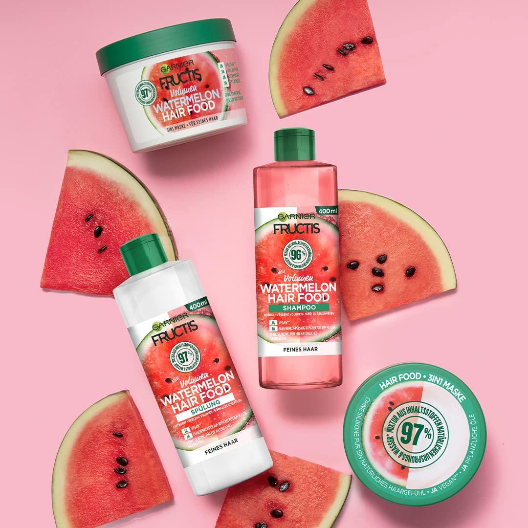 Garnier Fructis Watermelon Hairfood Moisturising 3-in-1 Mask - 390ml ...