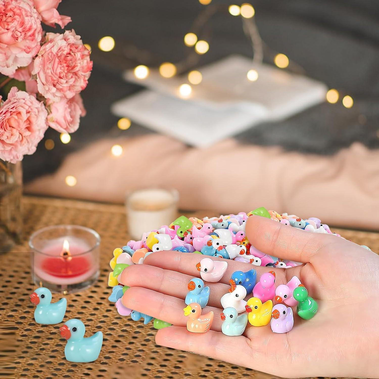 Mini Resin Ducks Set | 120Pcs Realistic Tiny Cute Ducks in 6 Colors ...
