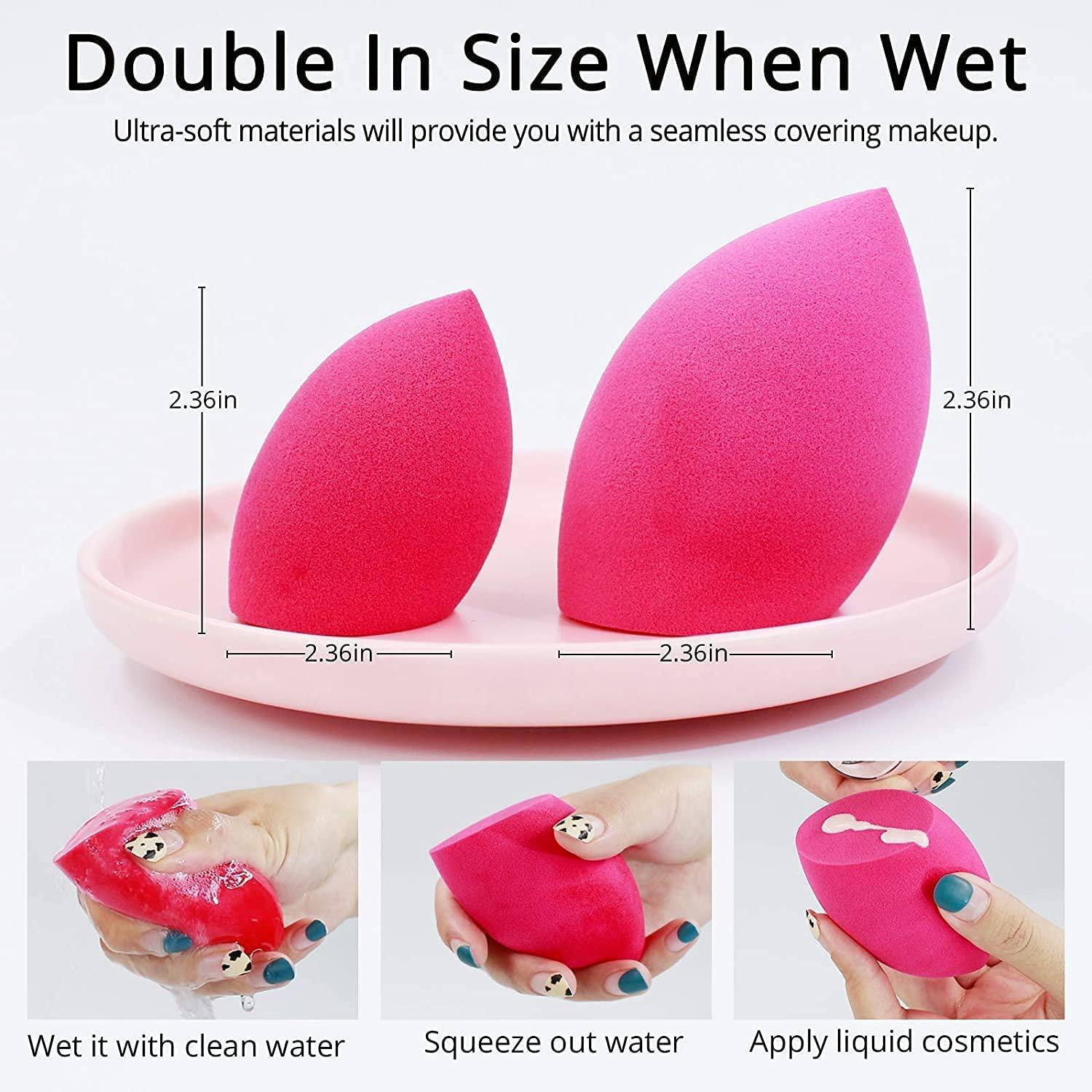 BEAKEY 5 Pcs Foundation Makeup Sponge Set for Liquid, Cream, and Powder ...