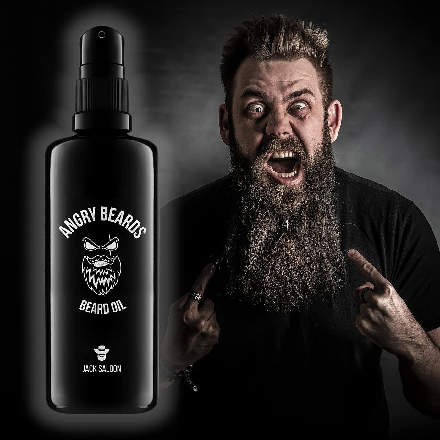 Angry Beards Jack Saloon Bart l 30ml - Premium Daily Beard & Mustache ...