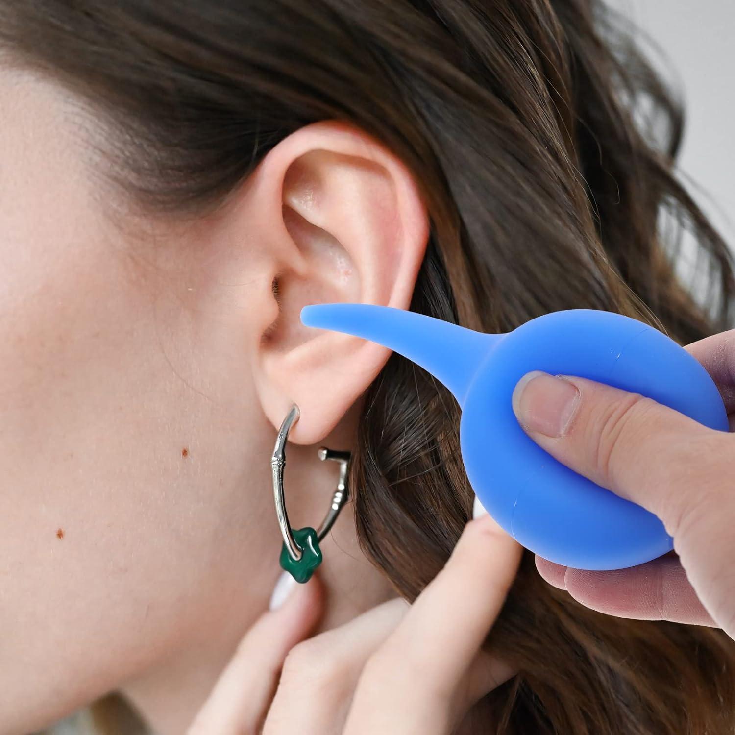 Artibetter 2pcs Ear Syringe Bulb Set - 75ml Blue | Ear Washing Rubber ...