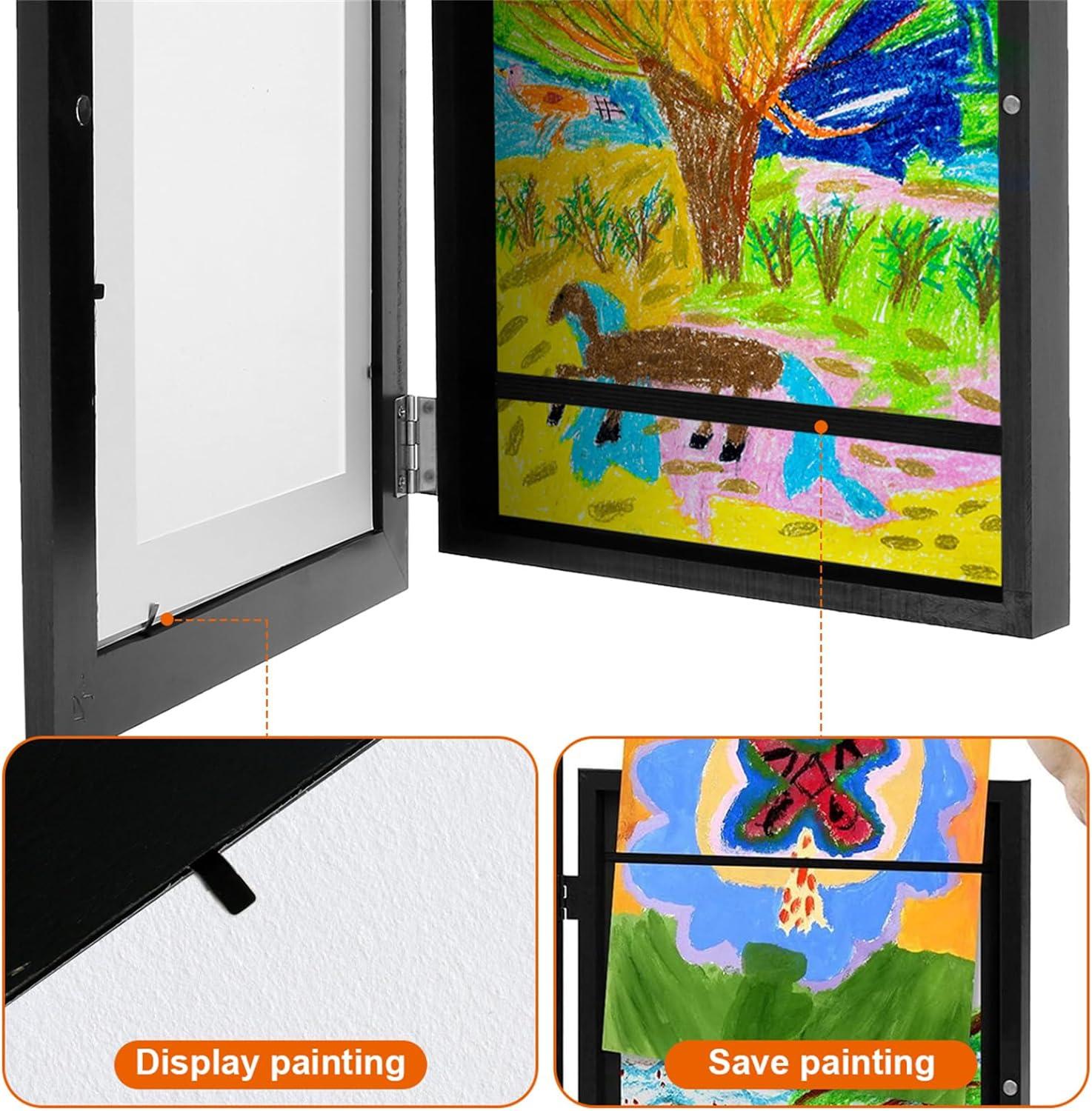 Buy Butory 2-Piece Children s Art Frames - A4 Black Fillable Picture ...