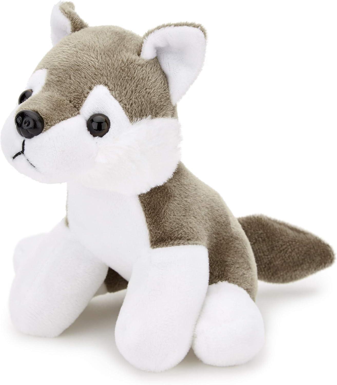 Zappi Co Children's Soft Cuddly Plush Toy Animal - Wolf - 12-15cm ...