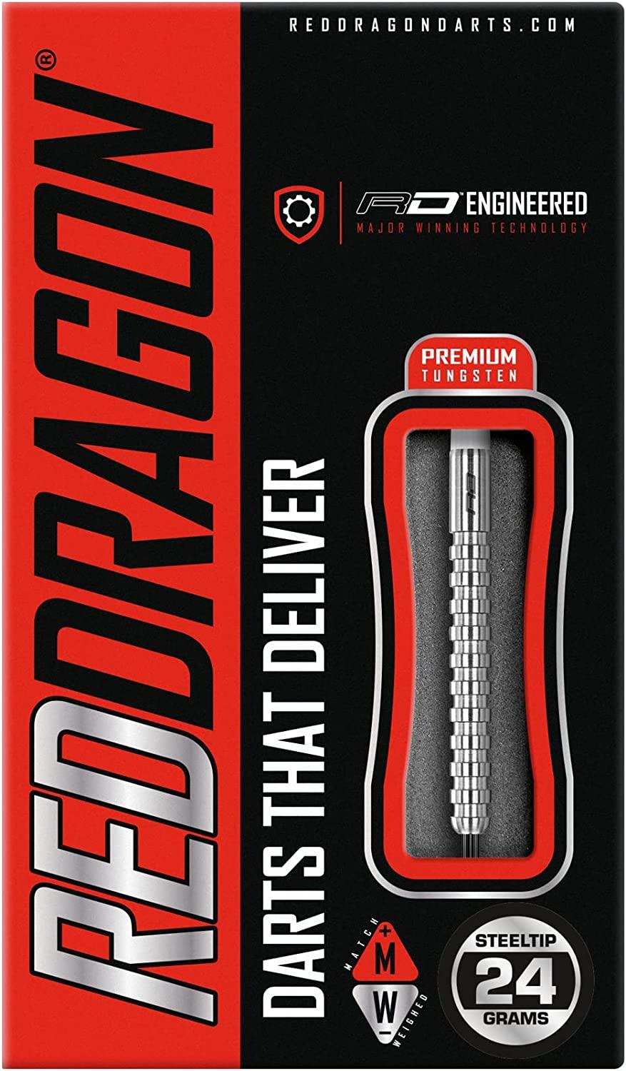 RED DRAGON Javelin Tungsten Darts Set - 20g, 22g, 24g - Includes ...