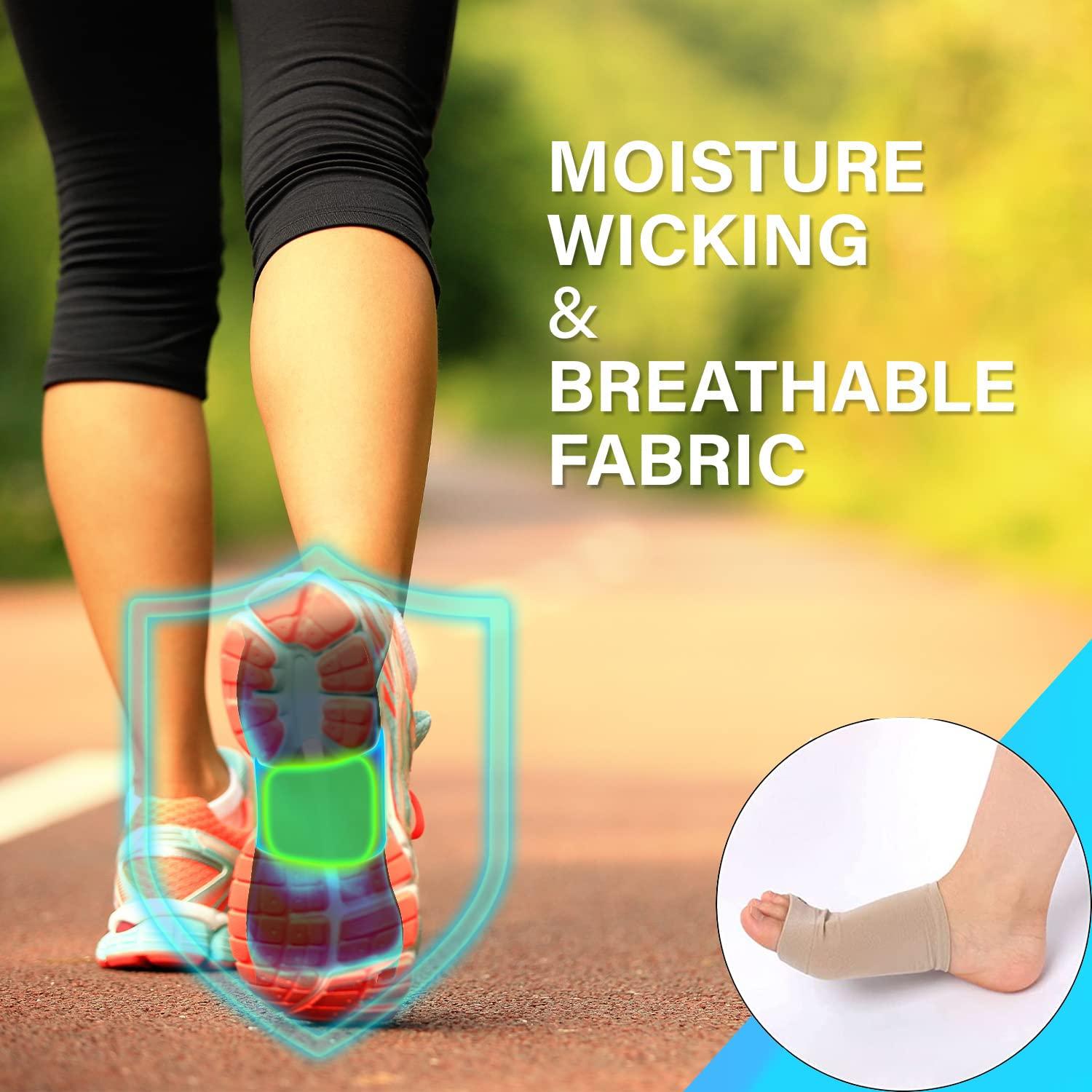 LAPLUIE Compression Arch Support Sleeves with Gel Pad - Metatarsal ...