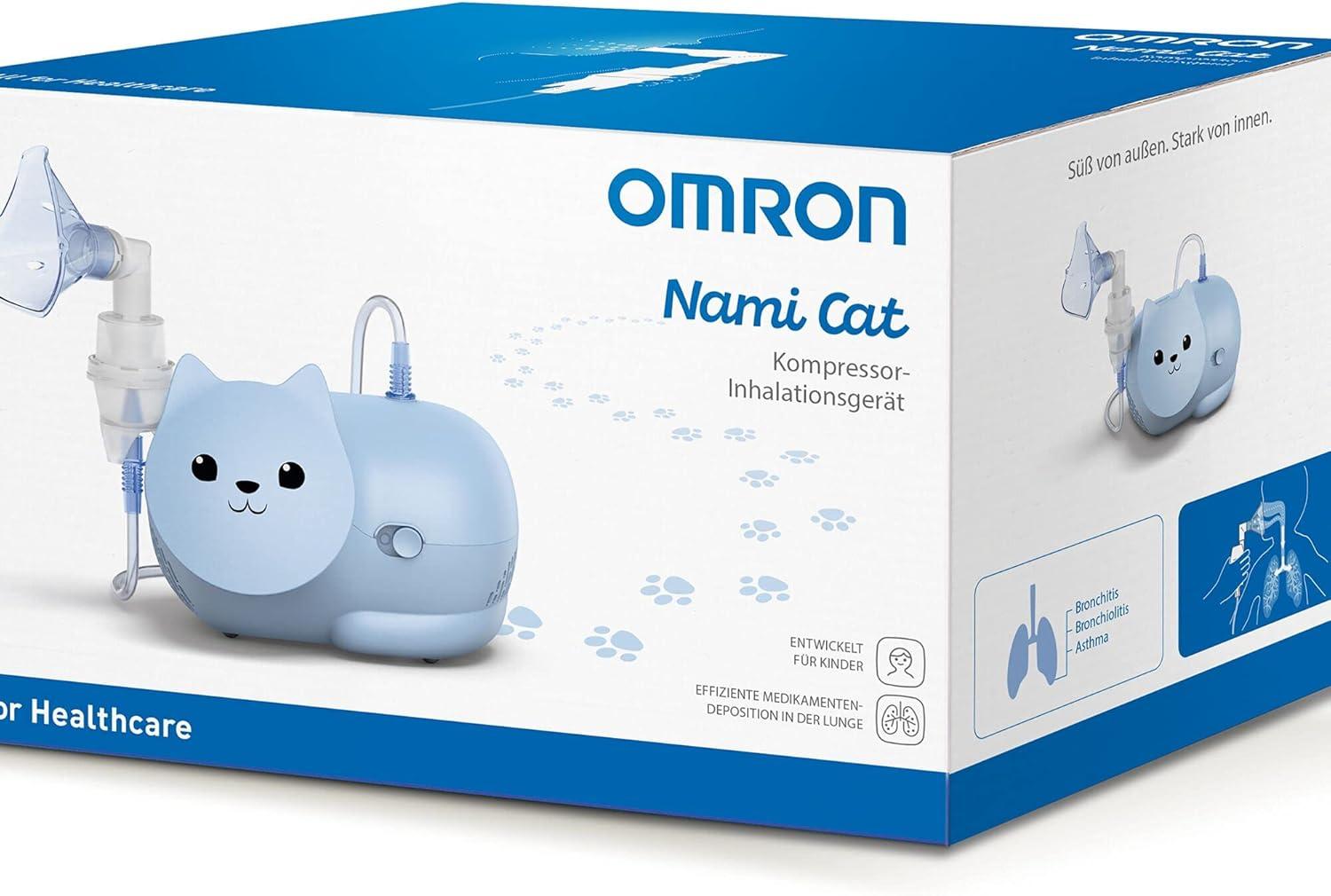 Omron Nami Cat Inhaler for Kids | Child-Friendly Device for Cough Runny ...