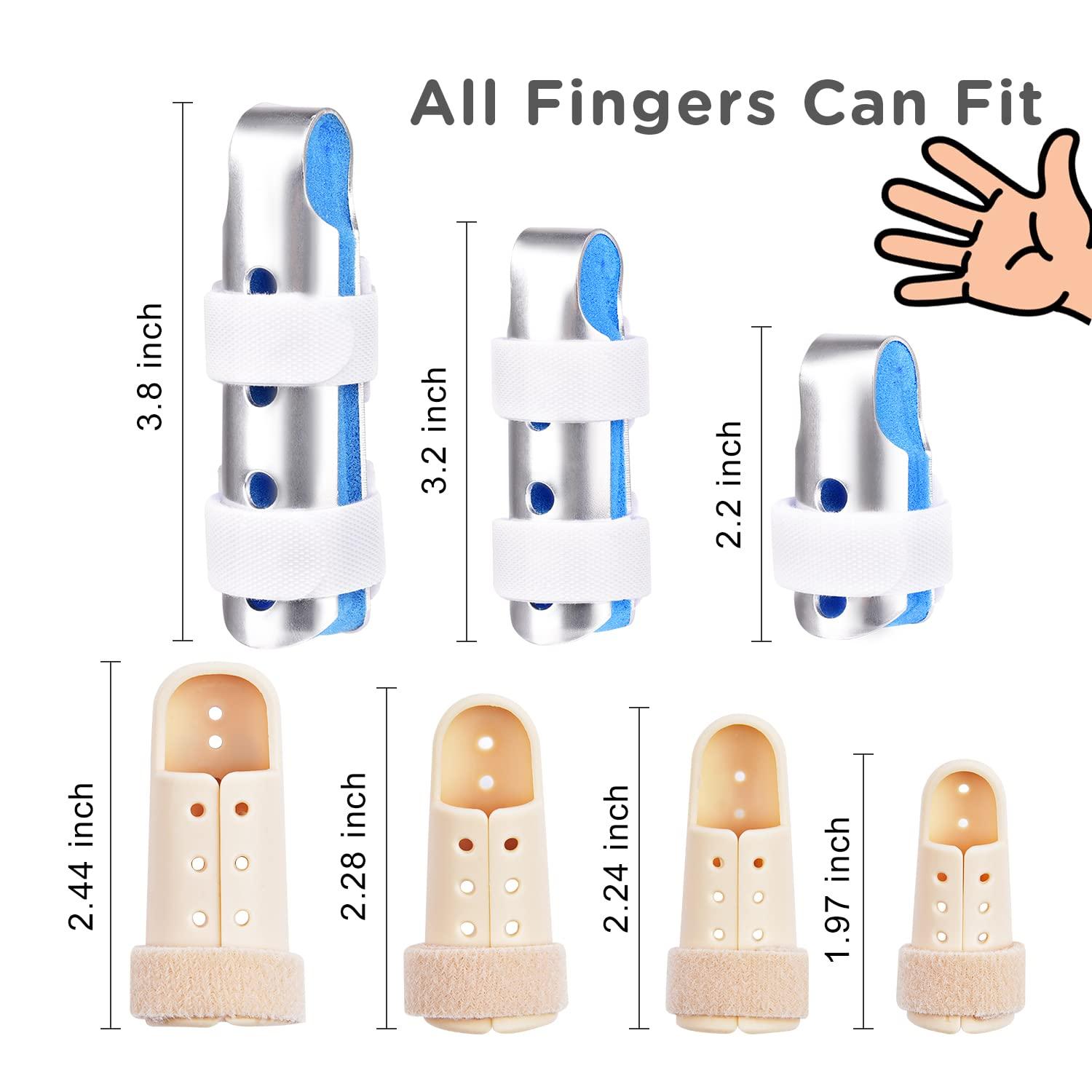 Sopito Finger Splint Set for Broken Fingers - 7PCS Finger Support Brace ...