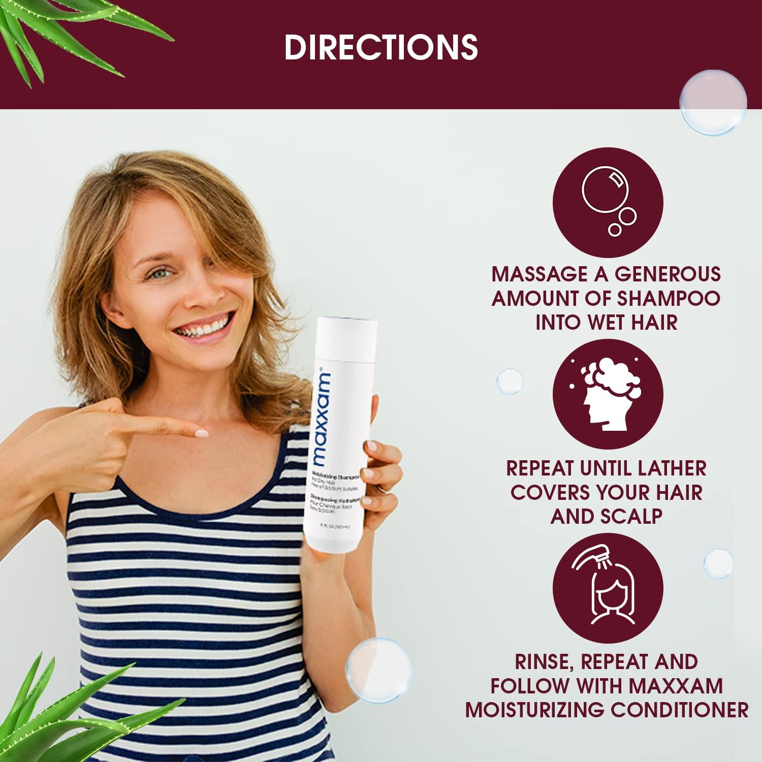 Maxxam Moisturizing Shampoo for Color Treated Hair - Sulfate Free with ...