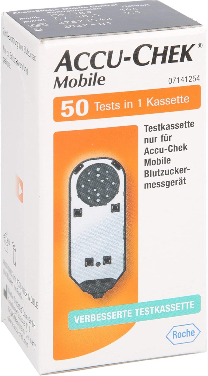 Accu Chek Mobile Test Cassette - 50 pcs | Buy Internationally Fast ...