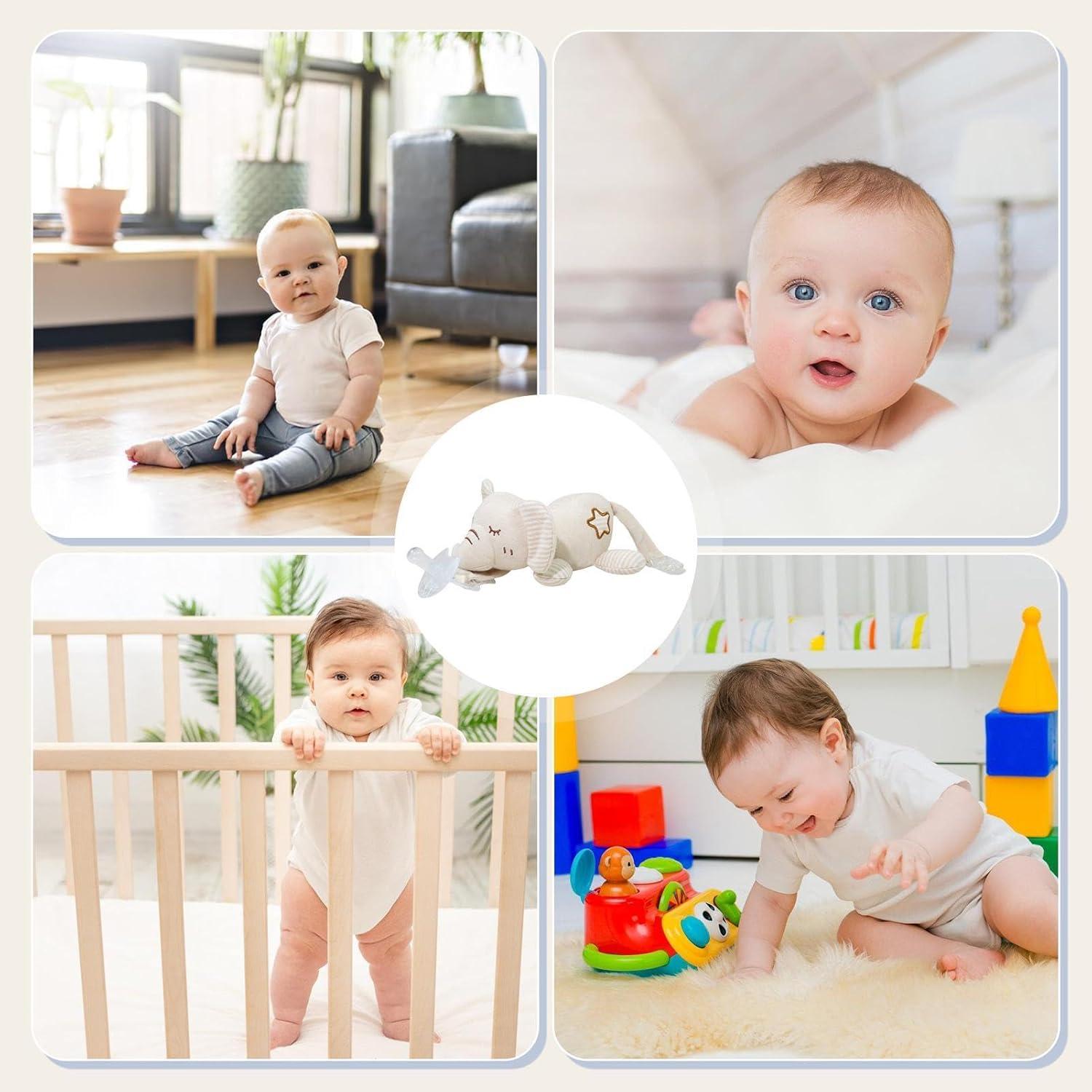 Aizuoni Elephant Pacifier Buddy | Skin-Friendly Animal Attachment ...