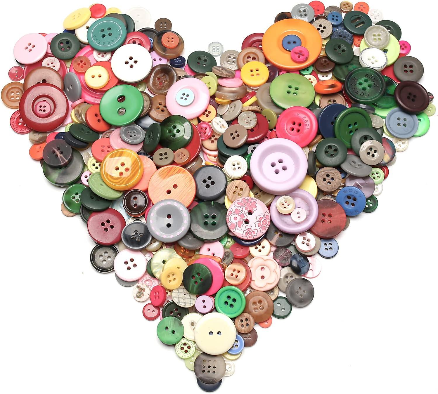 330 Resin Handmade Sewing Buttons for DIY Crafts - Children's Hand ...