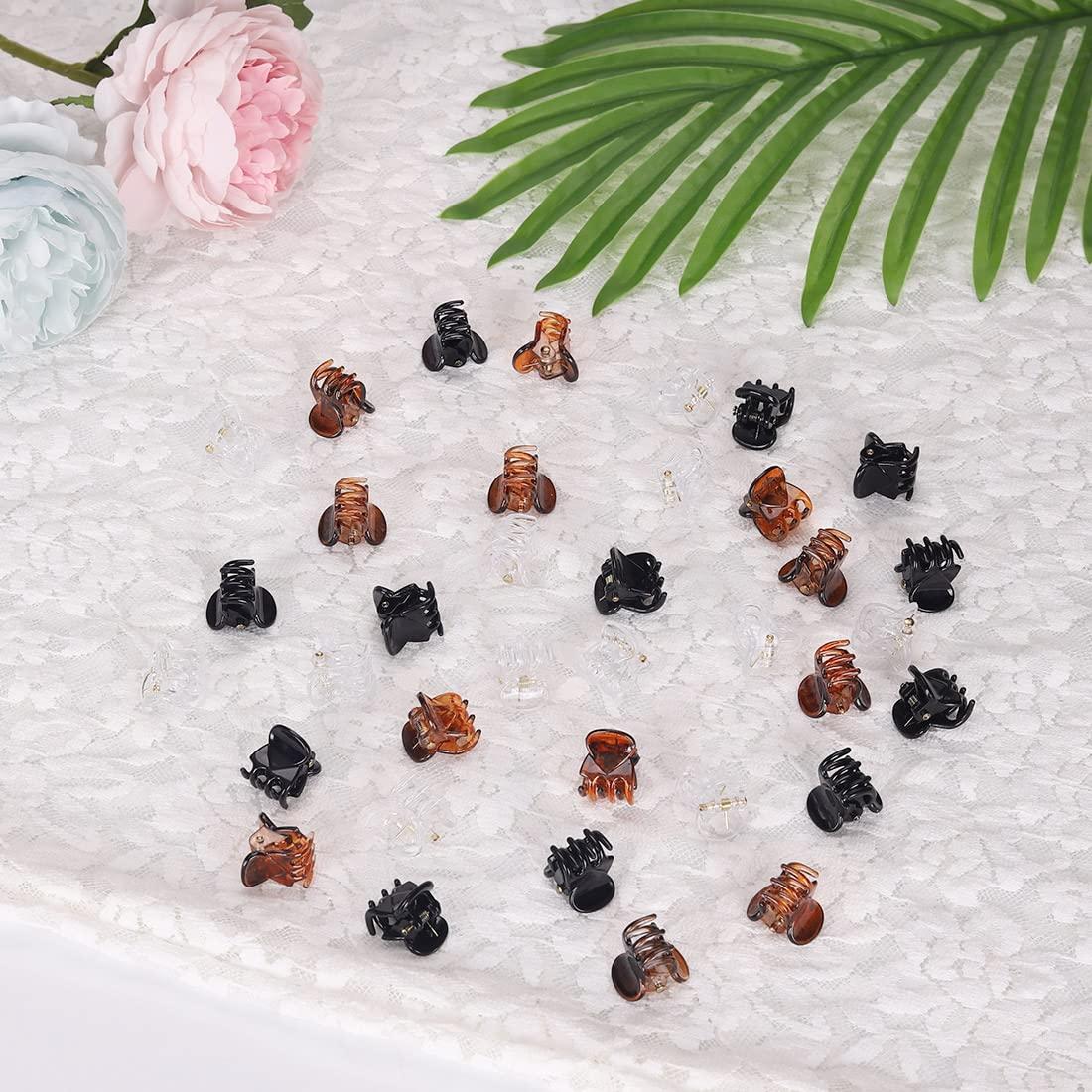 Semjikoy 36 Pcs Mini Hair Clips - Small Jaw Clips for Adults and ...
