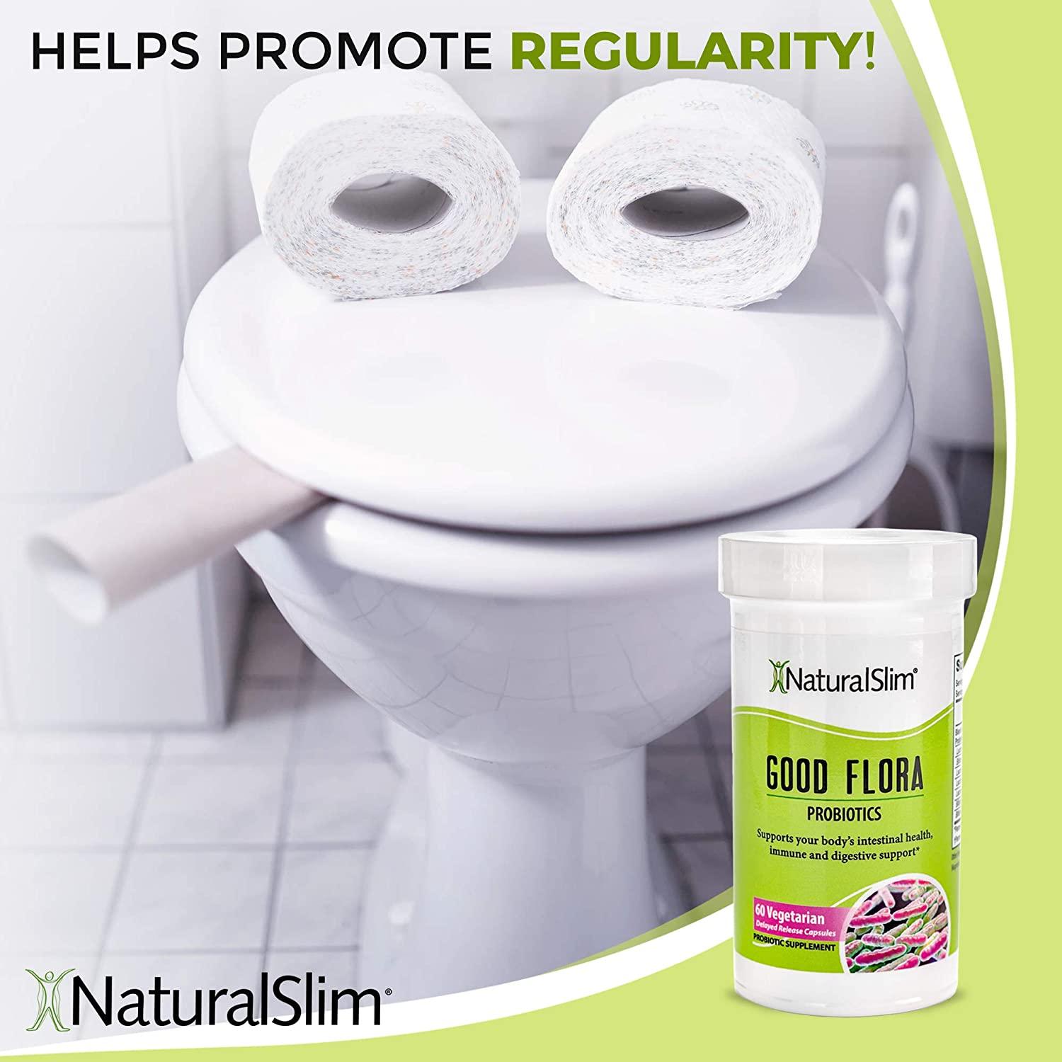 NaturalSlim Good Flora Probiotics | Digestive Health & Immune Support ...