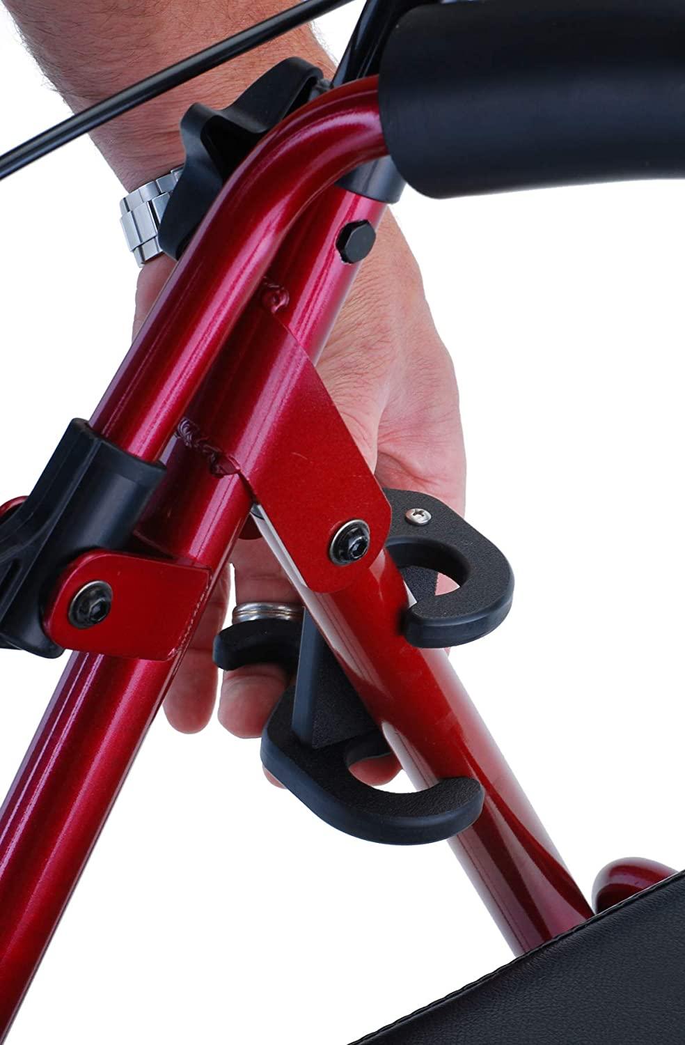 NOVA Snap-On Cane Holder for Rollator and Folding Walker - Walking Cane ...