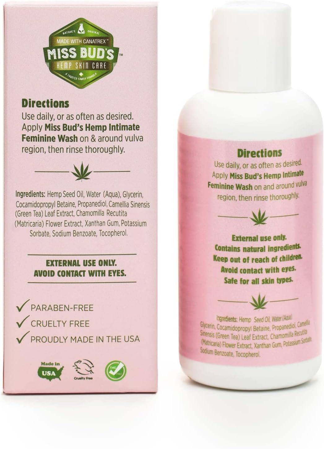 Miss Bud's Hemp Intimate Feminine Wash with Green Tea and Chamomile ...