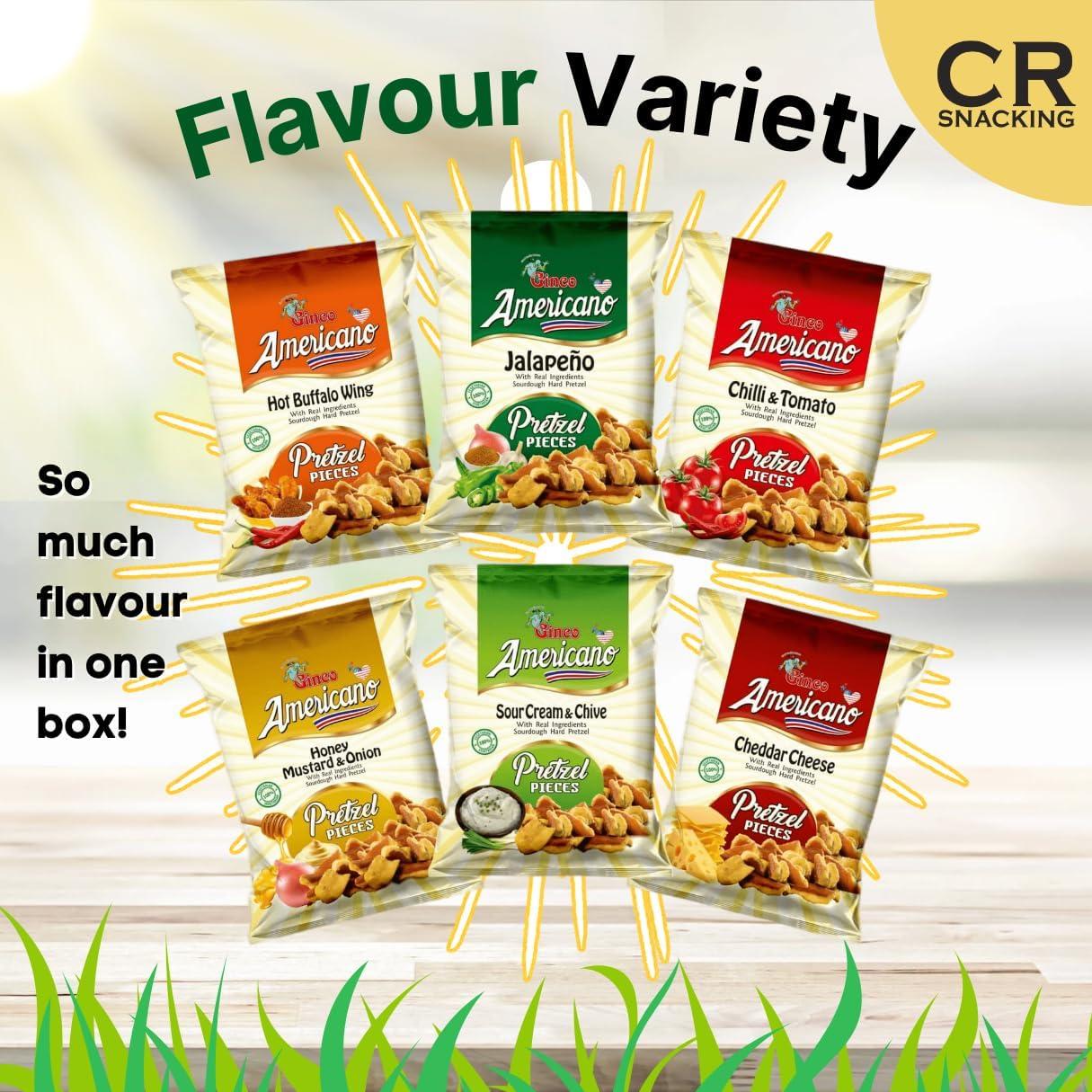 Combos Snacks Variety Pack 6 x 100g - Jalapeno Cheese, Hot Wing, Honey ...