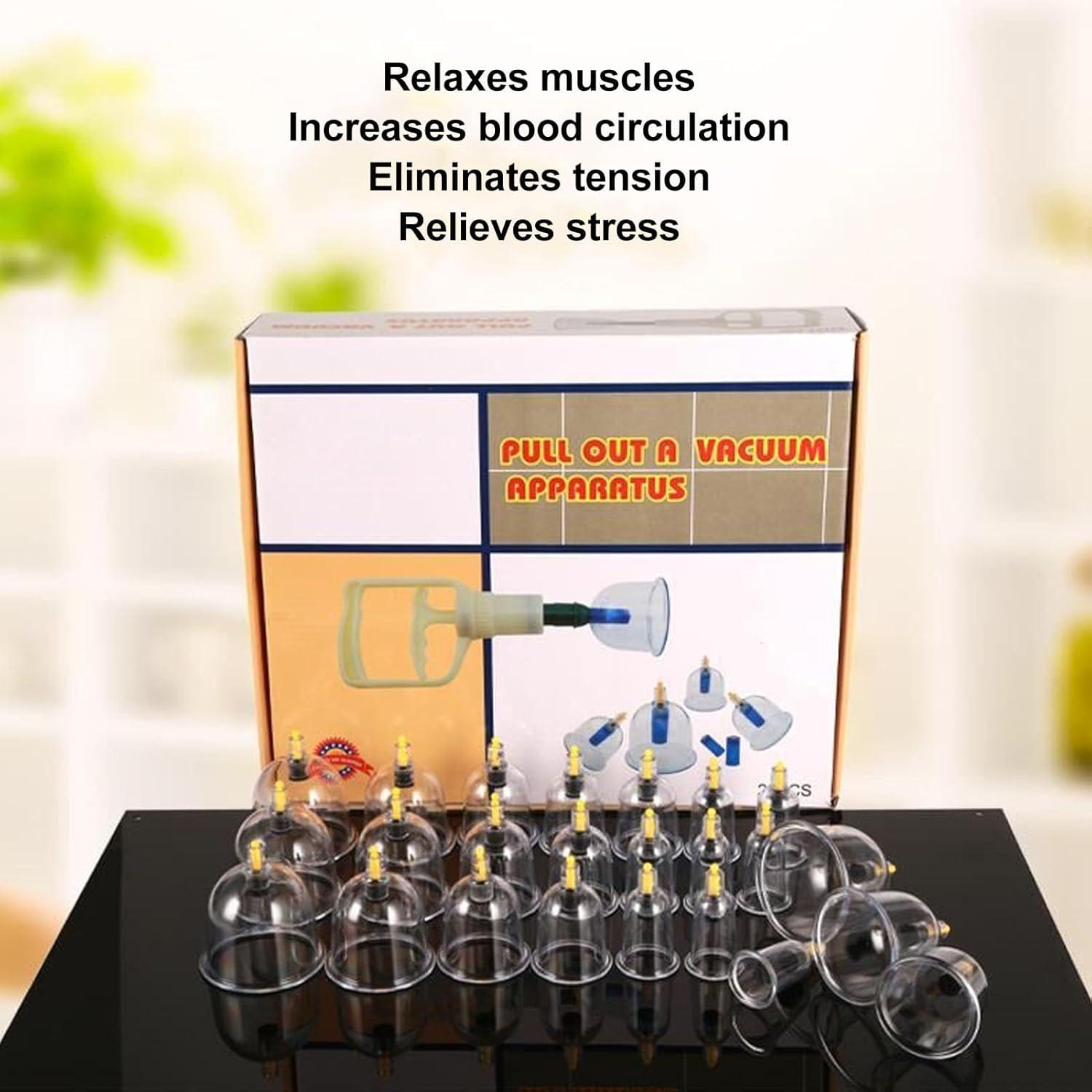 Professional Chinese Cupping Therapy Set | 24 Cups Magnetic Treatment ...
