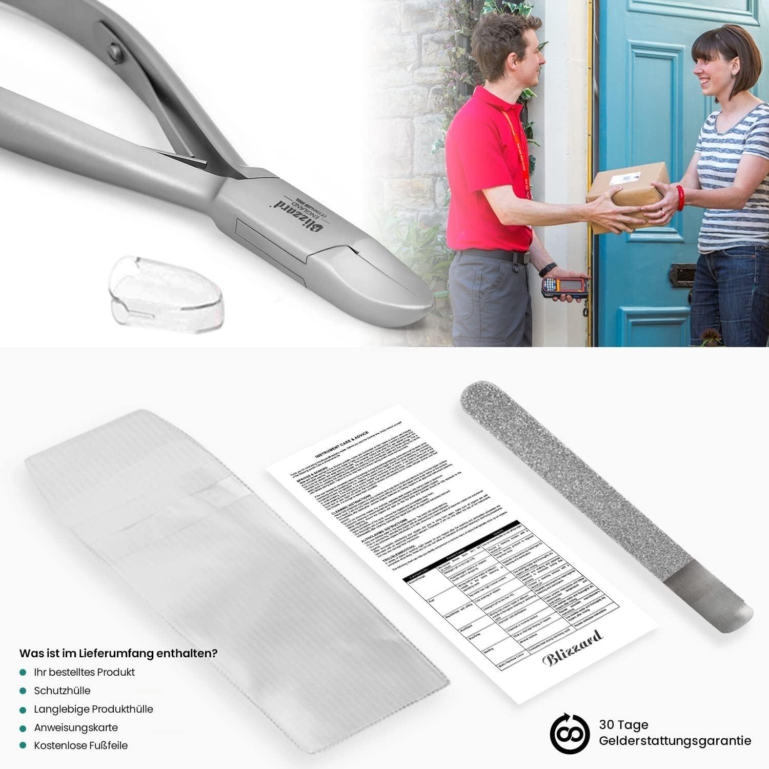 Diabetic Nail Clippers for Men | Blizzard Podiatrist Toenail Clipper ...