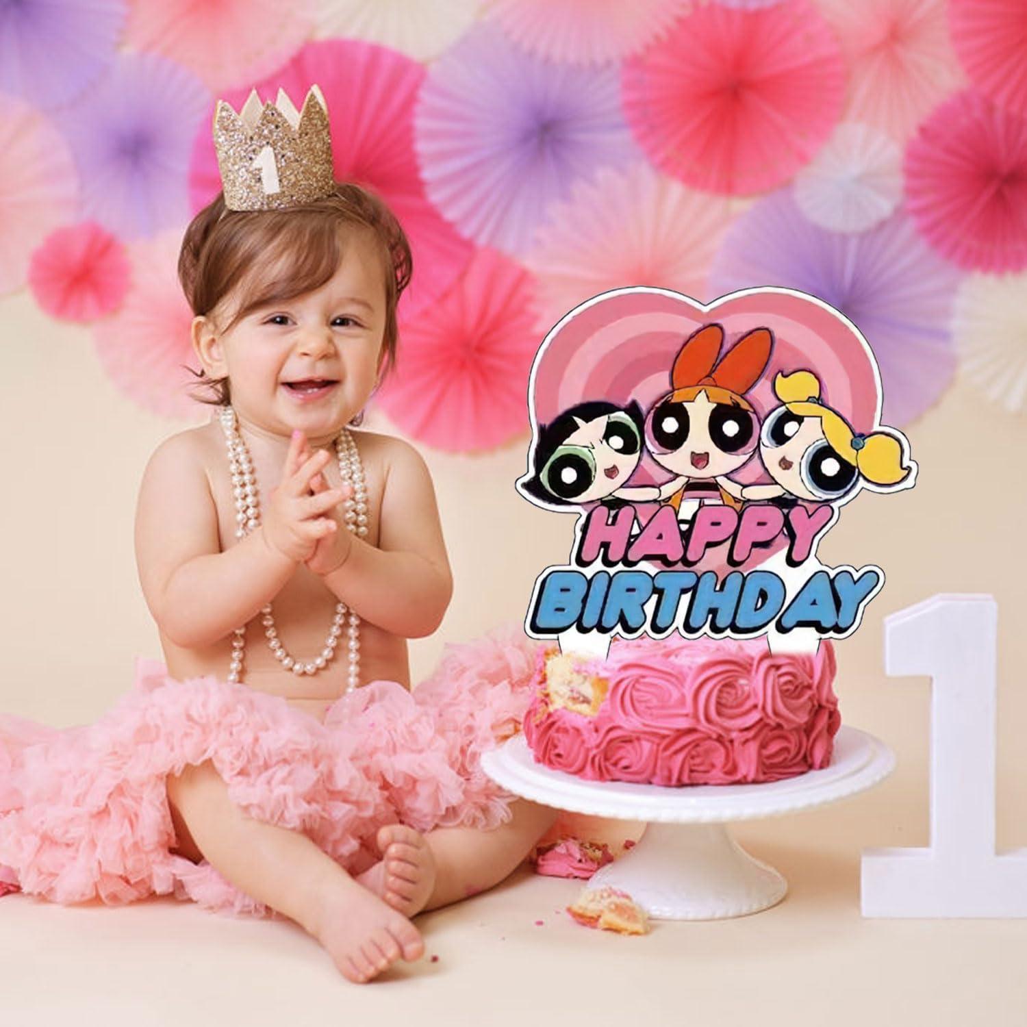 37Pcs Powerpuff Girls Party Cake&Cupcake Toppers for Birthday Party ...