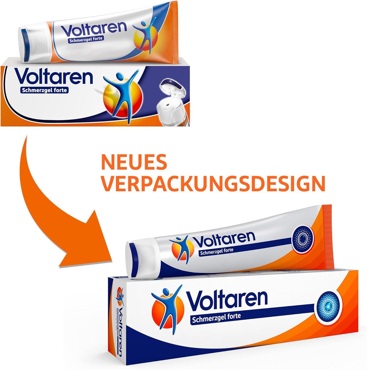 Voltaren Pain Gel Forte 23.2 mg/g - 180g for Acute Back Muscle & Joint ...
