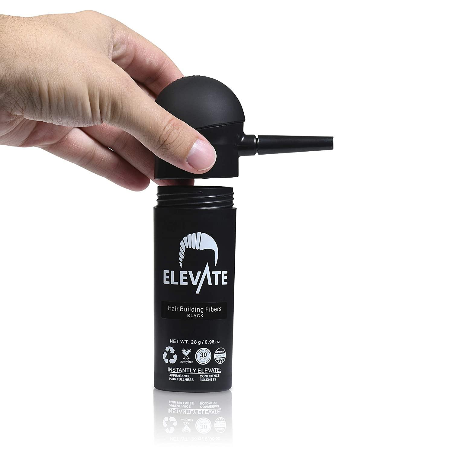 ELEVATE Hair Perfecting 2-in-1 Kit - Natural Hair Thickening Fibers ...