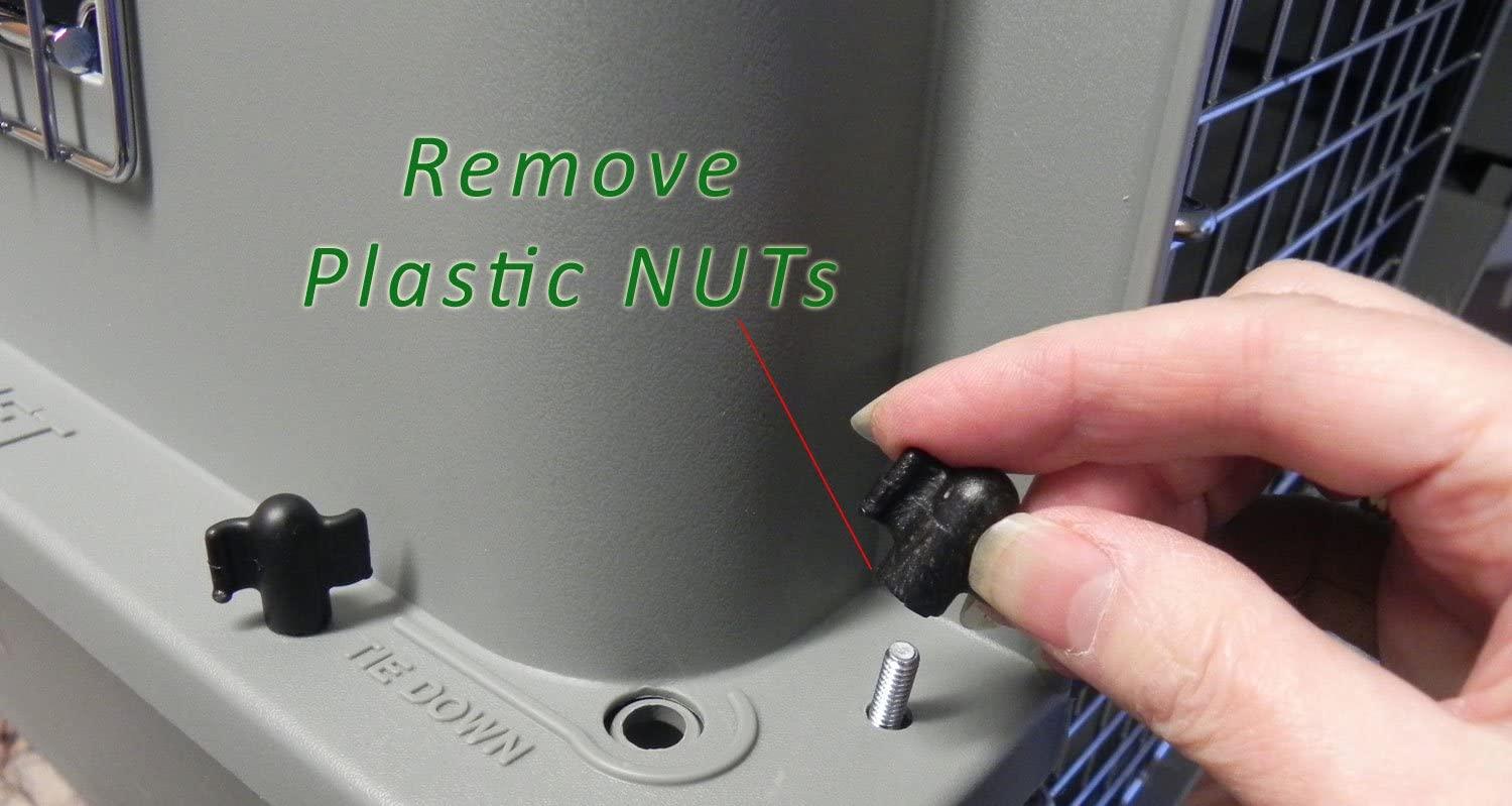 DryFur Replacement Metal Nuts for Airline Approved Travel Kennel 25 Pack