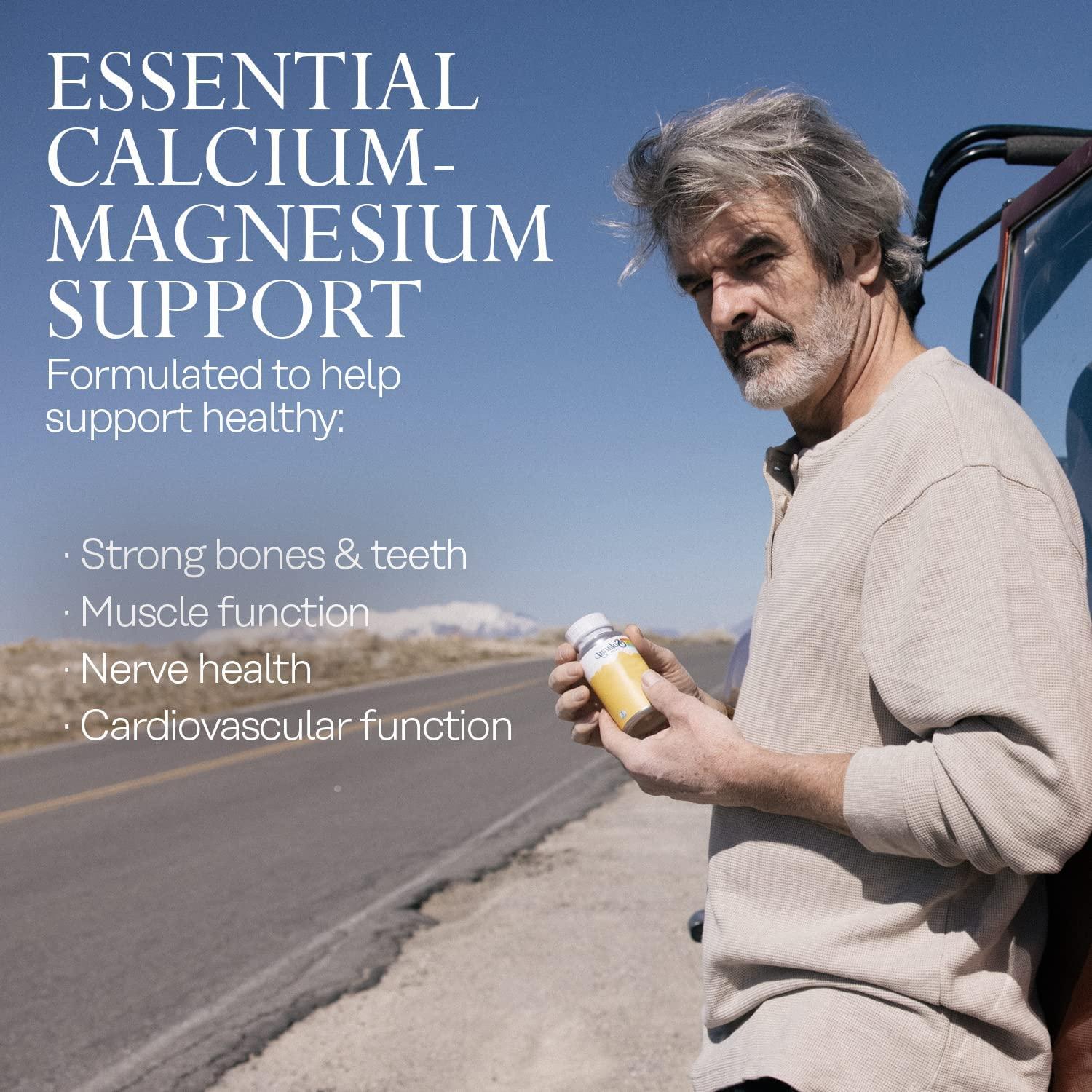 Solaray Cal-Mag Citrate 180 Capsules | Optimal 2:1 Calcium-Magnesium Ratio