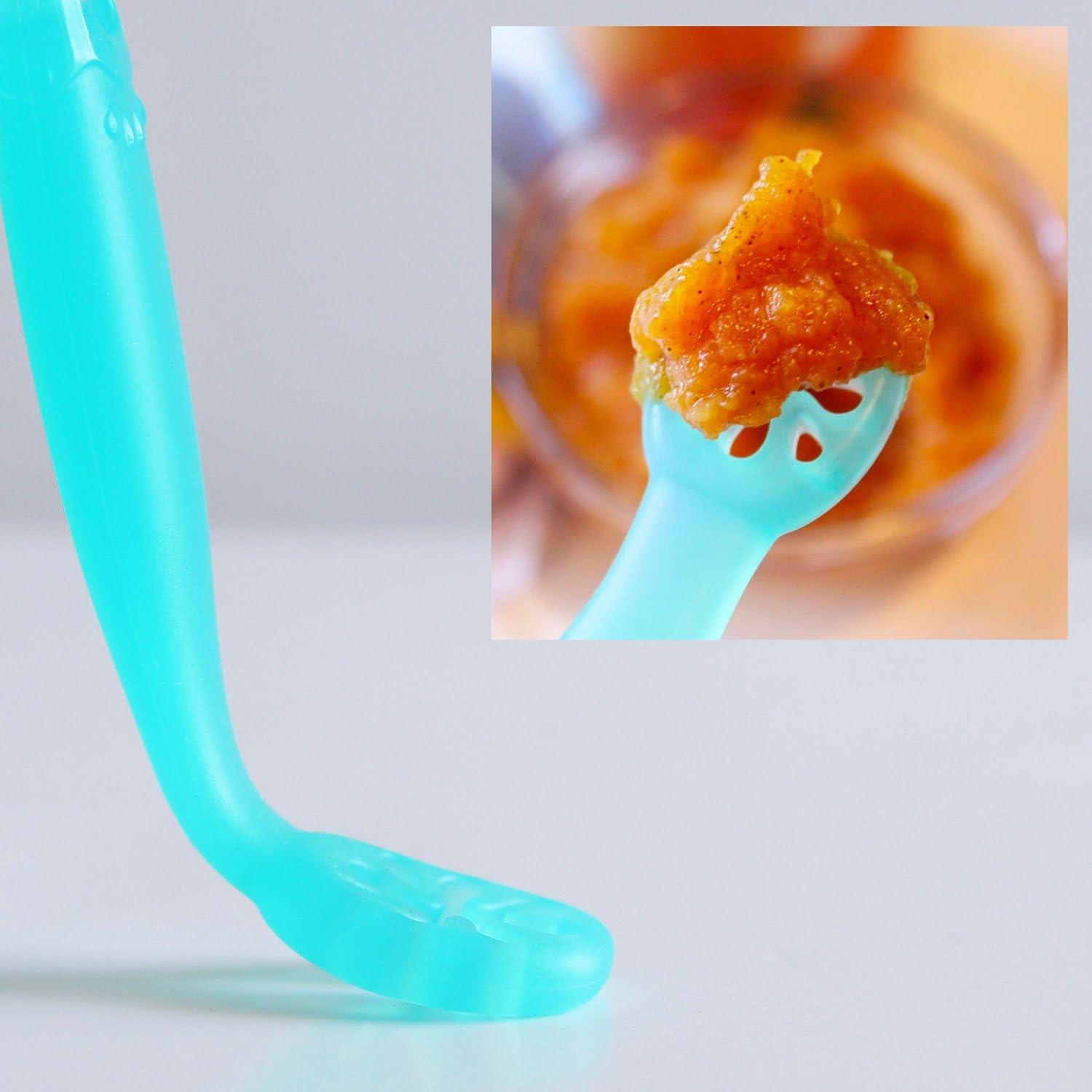 ChooMee Baby Spoons FlexiDip | BPA Free Silicone | Pediatrician Approved | Baby Led Weaning ...