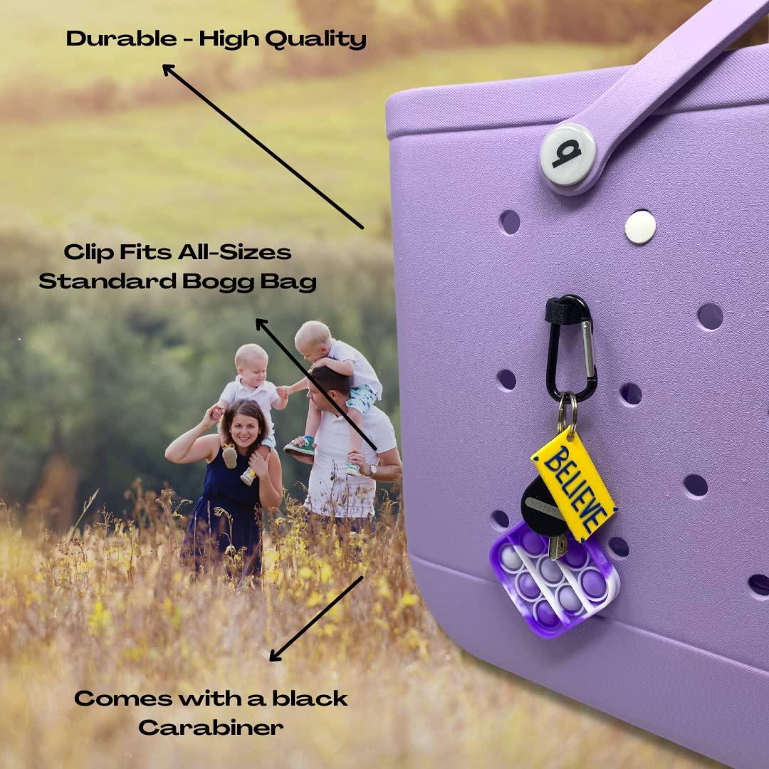 BOGLETS Carabiner Key Holder Charm for Bogg Bag - Black | Buy Now with ...