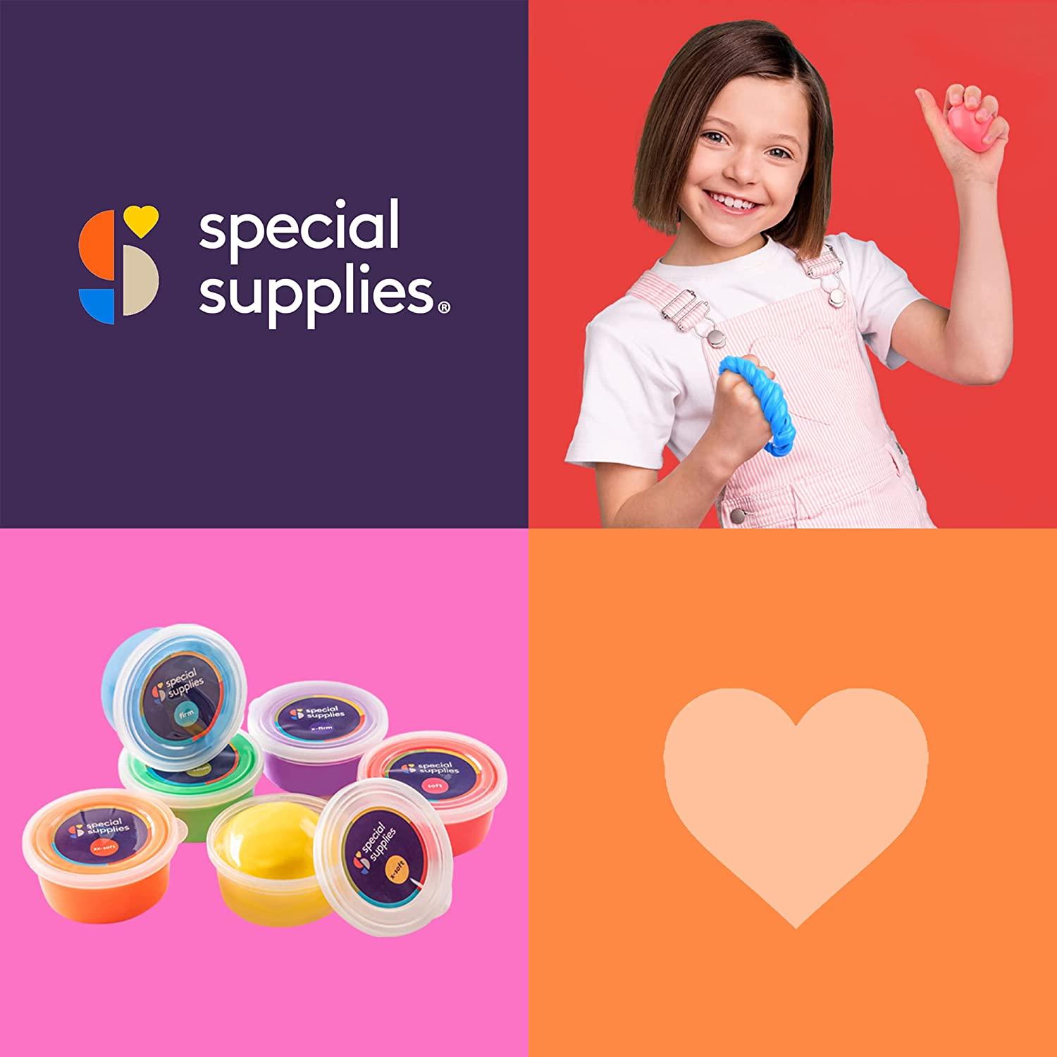 Special Supplies Therapy Putty Set - Hand Exercise Stress Relief Kit ...