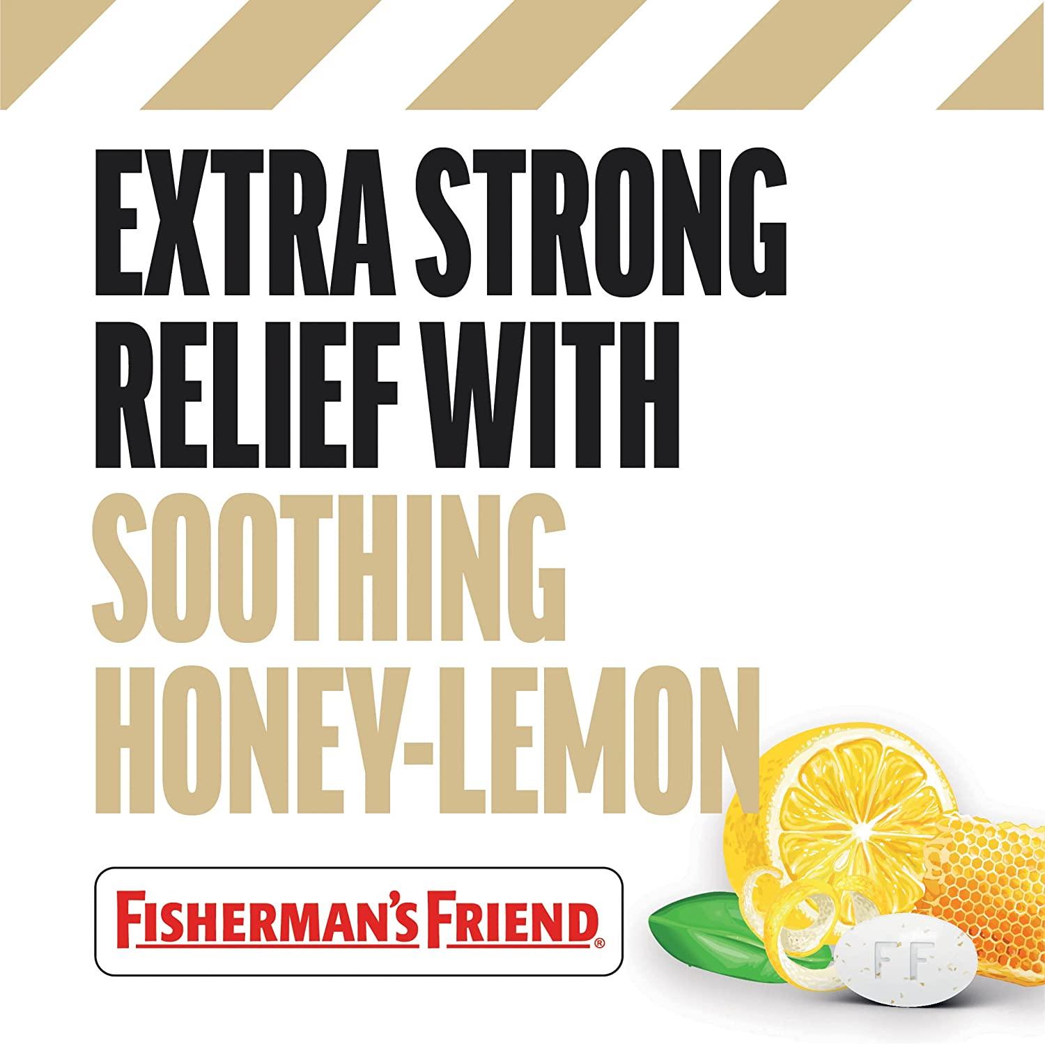 Fisherman's Friend Sugar Free Honey-Lemon Cough Drops - 240 Menthol Lozenges (6 Packs of 40 ...