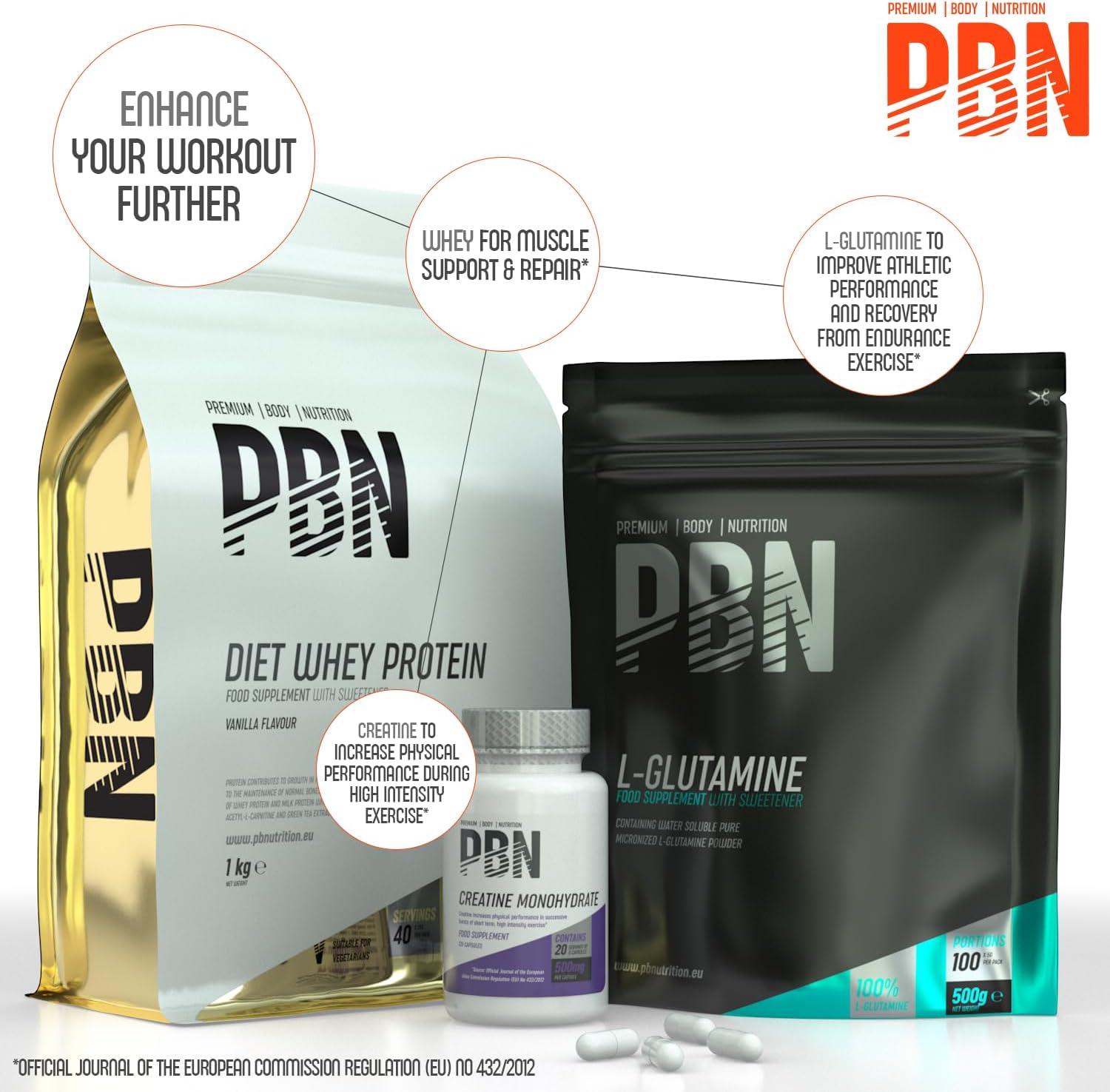 PBN Premium Body Nutrition Diet Whey Vanilla 1kg - High-Quality Protein ...