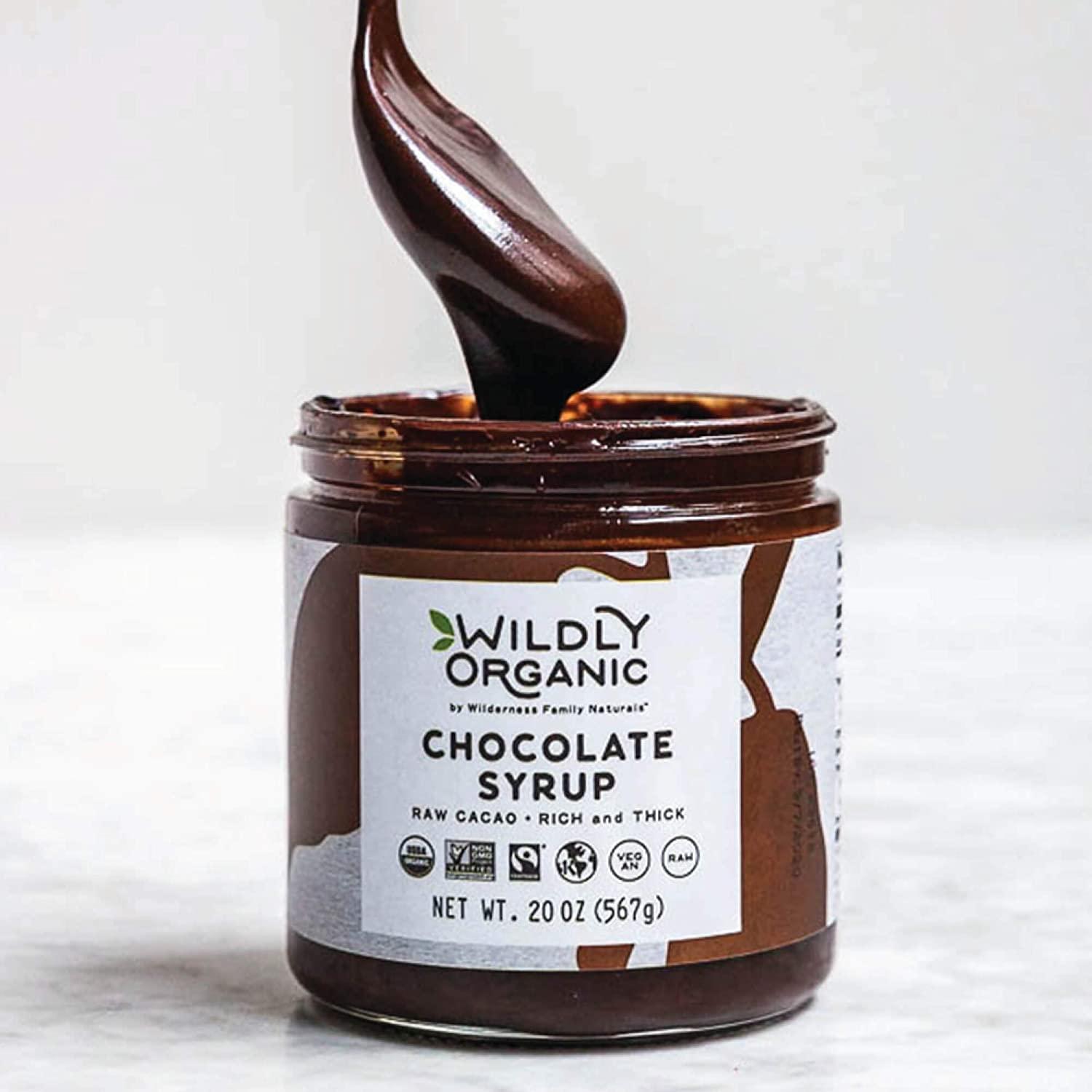 Wildly Organic Chocolate Syrup 20 oz - All-Natural, Sweet Treat for ...