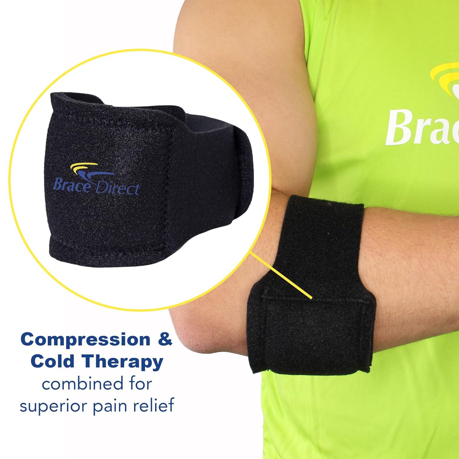Brace Direct Tennis & Golf Elbow Cold Gel Therapy Compression Brace ...
