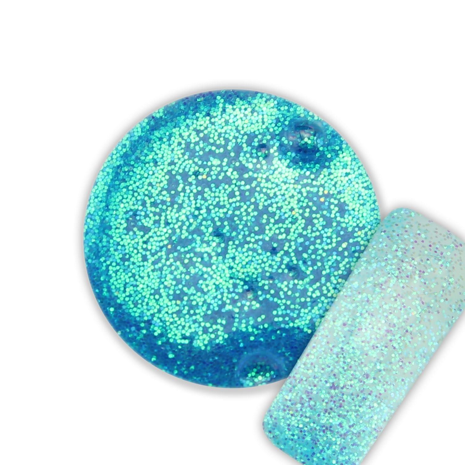 UV Colour Fusion Glitter Gel - Sparkling Turquoise 5ml | Best ...