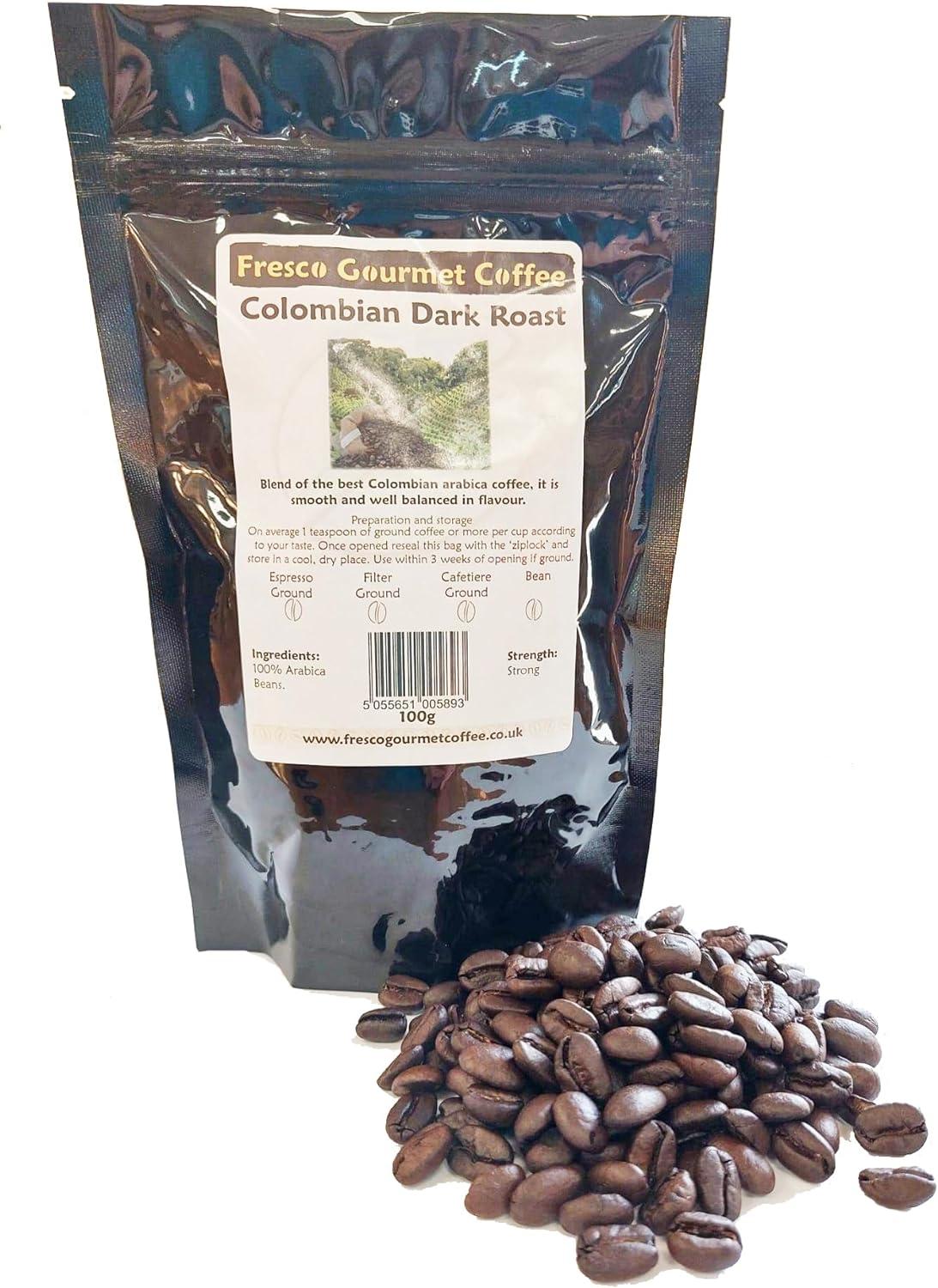 Coffee Bean - Colombian Dark Roast (Whole Bean 200g) | Buy Now with ...