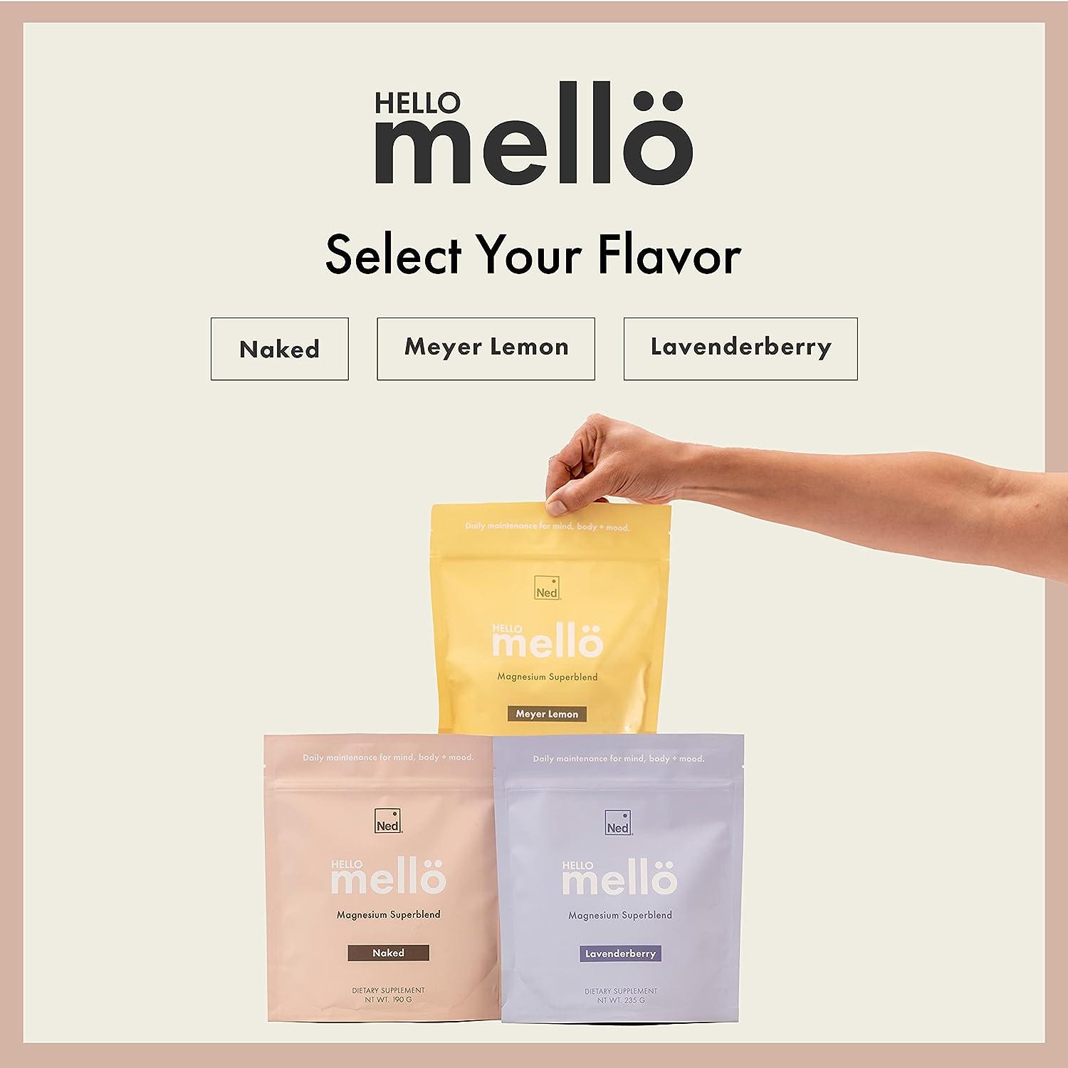 Ned Mell Lavenderberry Magnesium Superblend Drink Mix - 30 Servings ...