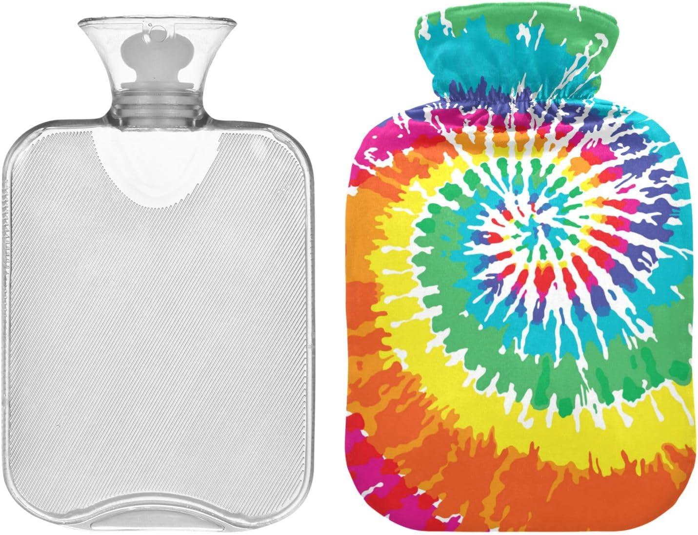 Batik Hot Water Bottle with Cover | 1L Heat Bottle for Pain Relief ...