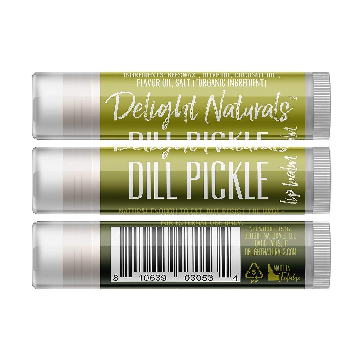 Delight Naturals Dill Pickle Lip Balm - 3-Pack | Buy Now with Express ...